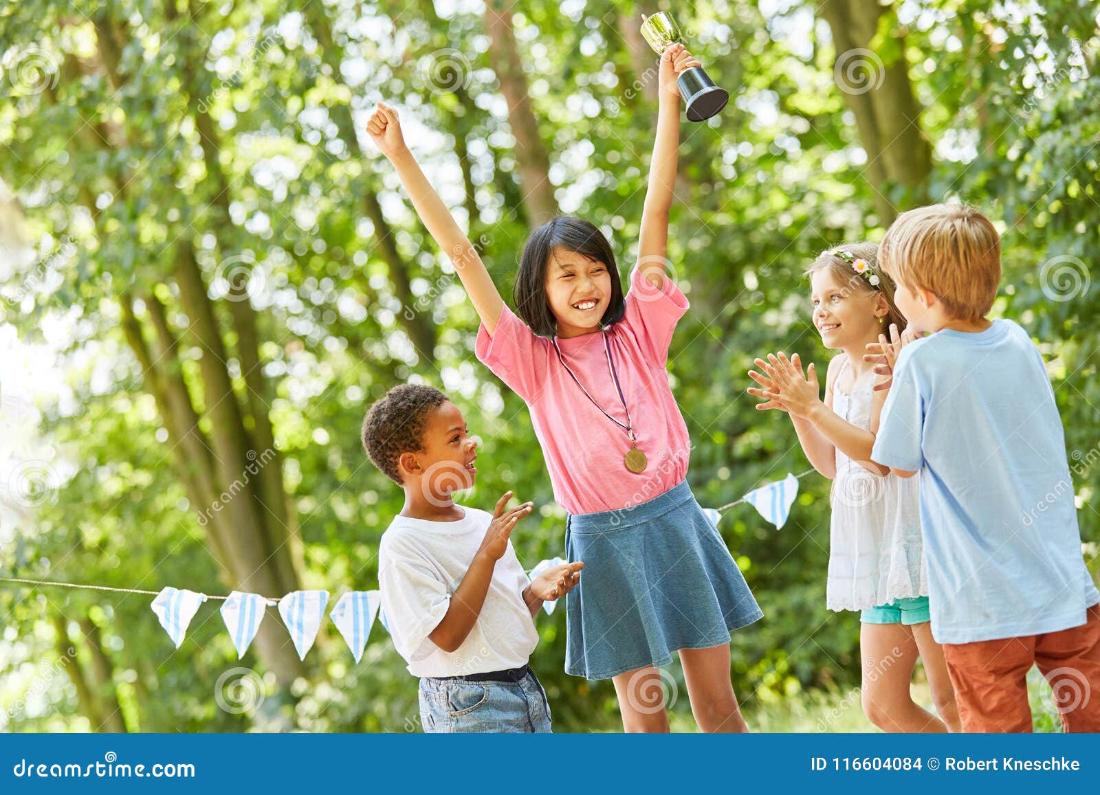 Asian Girl Cheers with Cup in Hands Stock Photo - Image of together ...