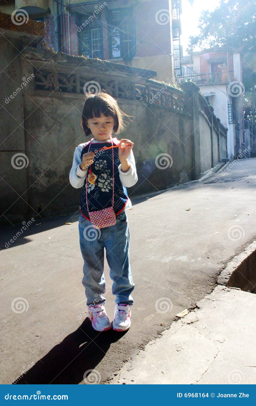 Asian girl child, China stock photo. Image of backlight - 6968164