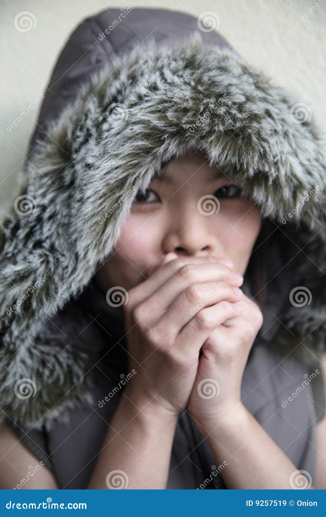 Asian girl feeling cold stock image. Image of girl, person - 9257519