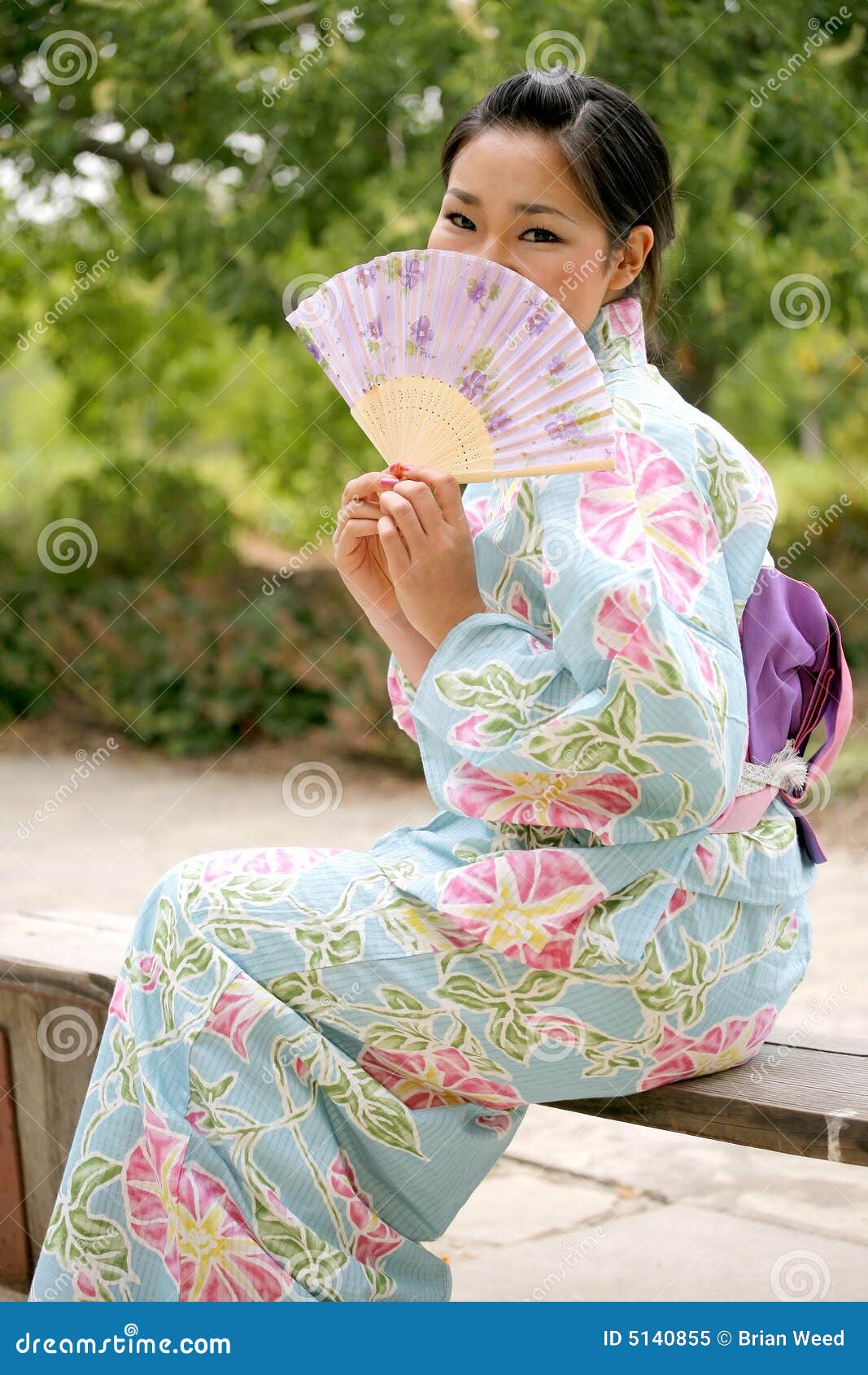 Asian Girl in a Komona stock image. Image of asia, traditional - 5140855