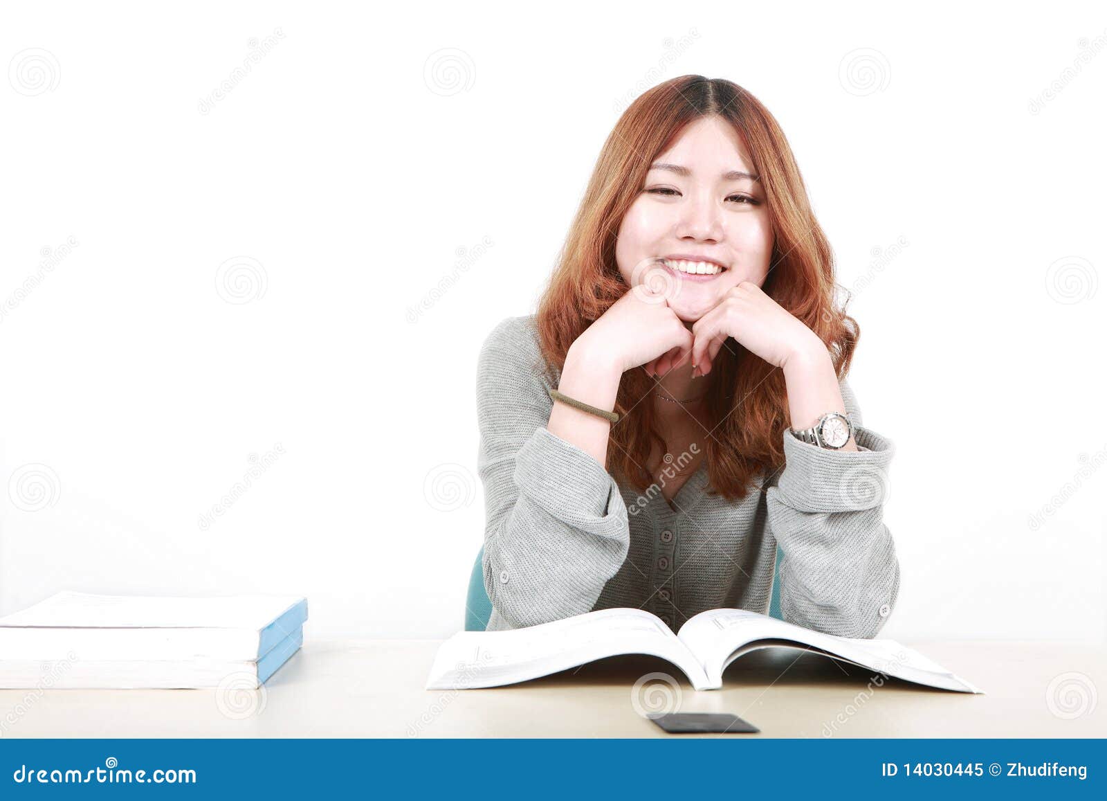 Asian girl learning stock image. Image of learn, beautiful - 14030445