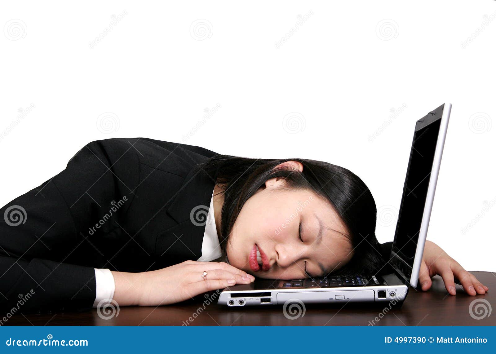 Sleepy At Computer
