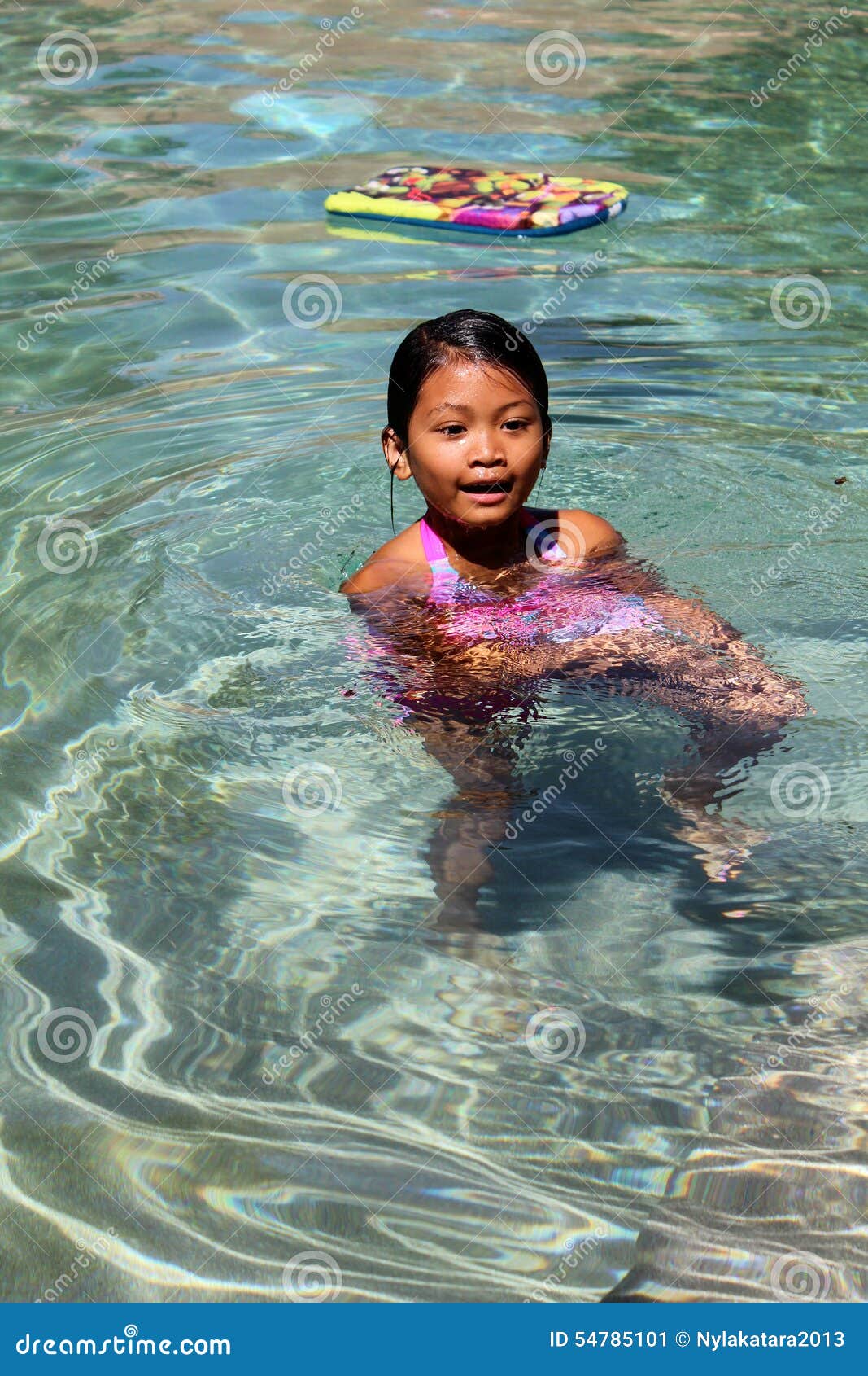 Asian girl swimming stock image. Image of serious, swimming - 54785101