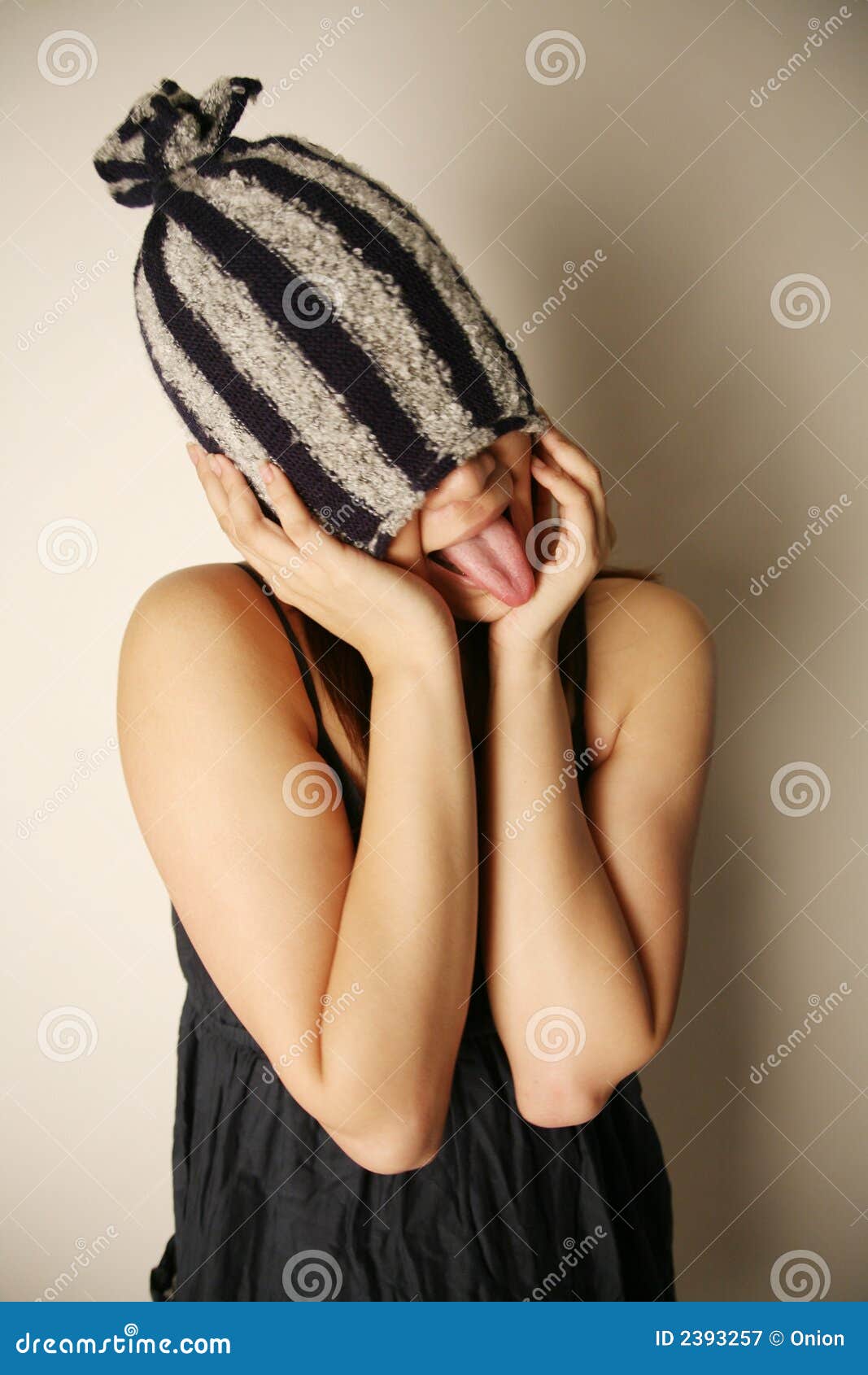 Asian girl wearing cap stock image. Image of girl, beautiful - 2393257