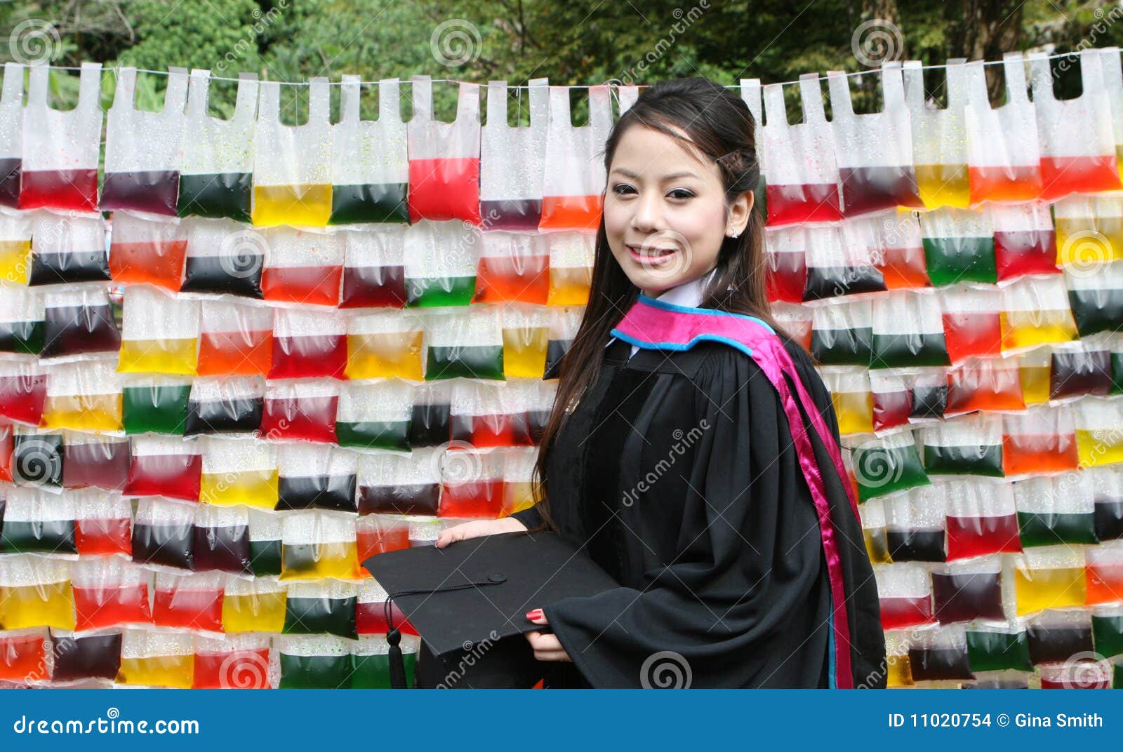 Asian graduate. stock photo. Image of graduation, education - 11020754