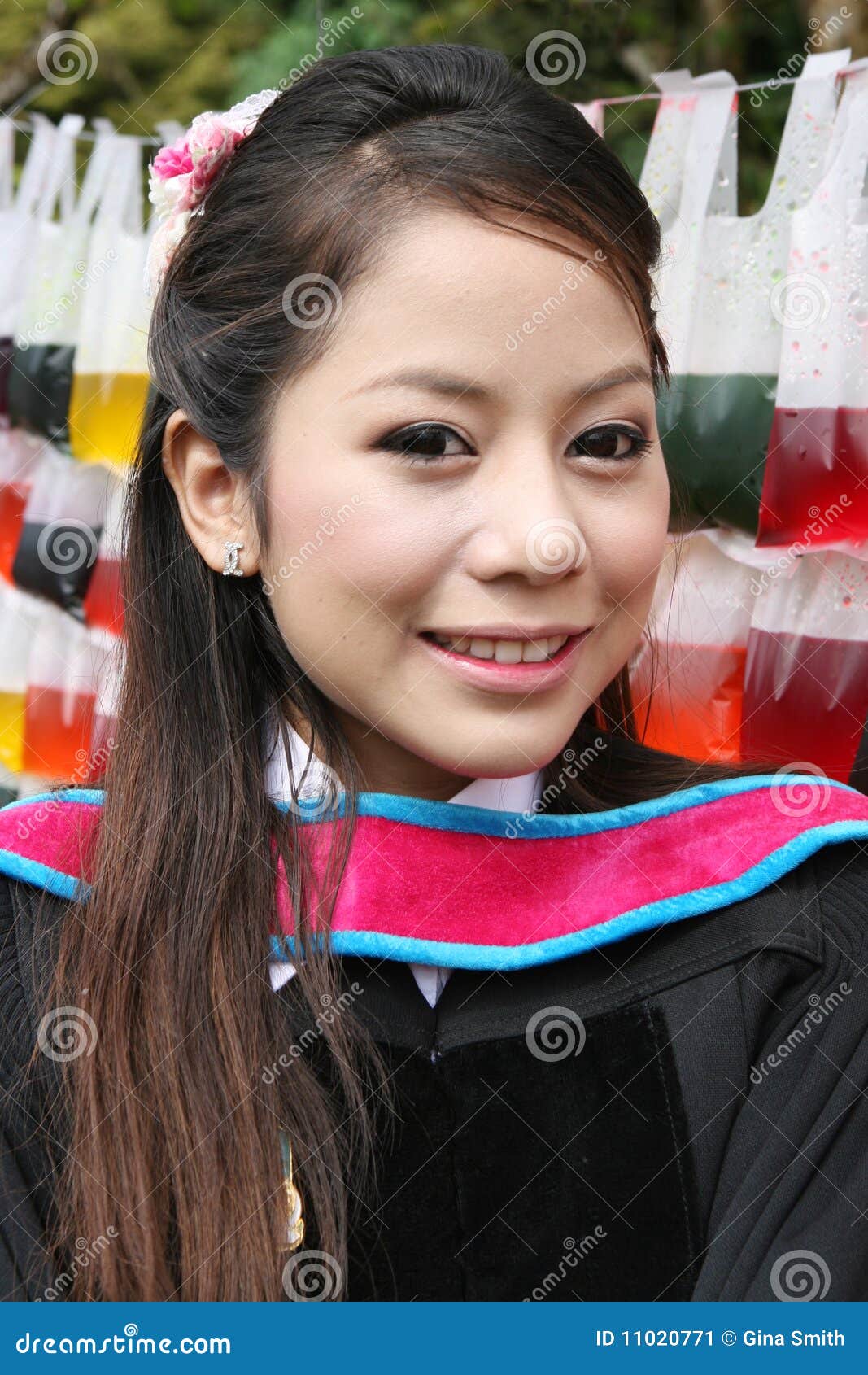 Asian graduate. stock image. Image of degree, female - 11020771