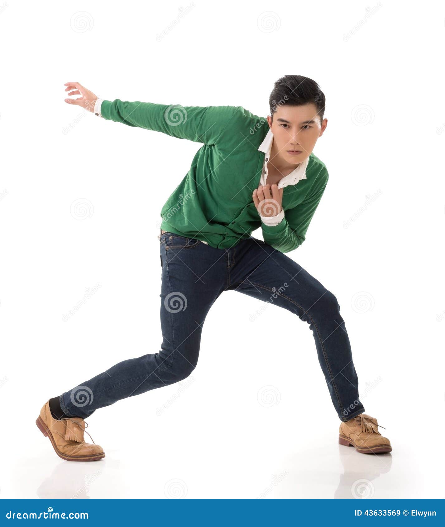 Asian Guy with Dramatic Pose Stock Image - Image of korea, leisure ...