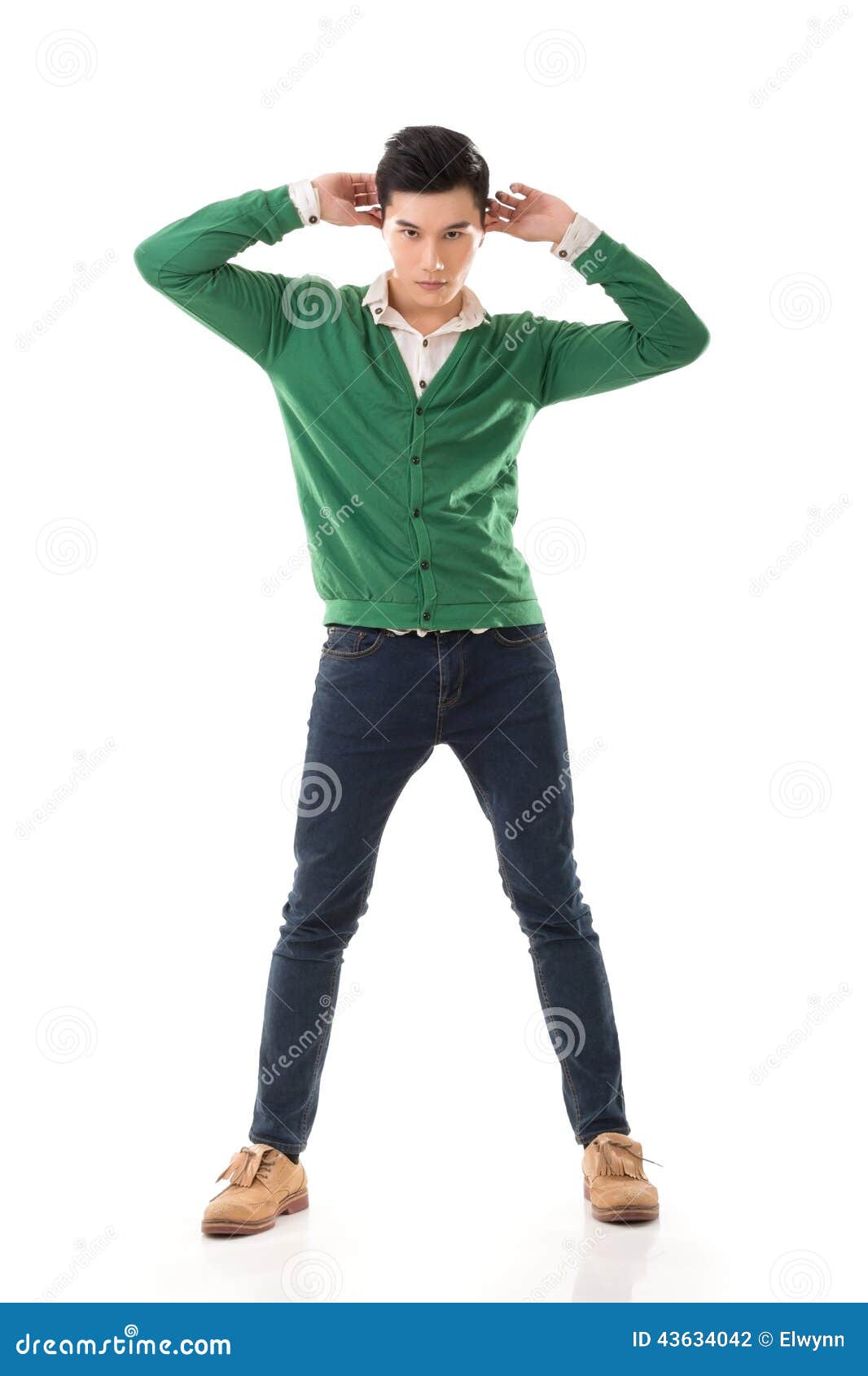 Asian Guy With Dramatic Pose Stock Image | CartoonDealer.com #43633741