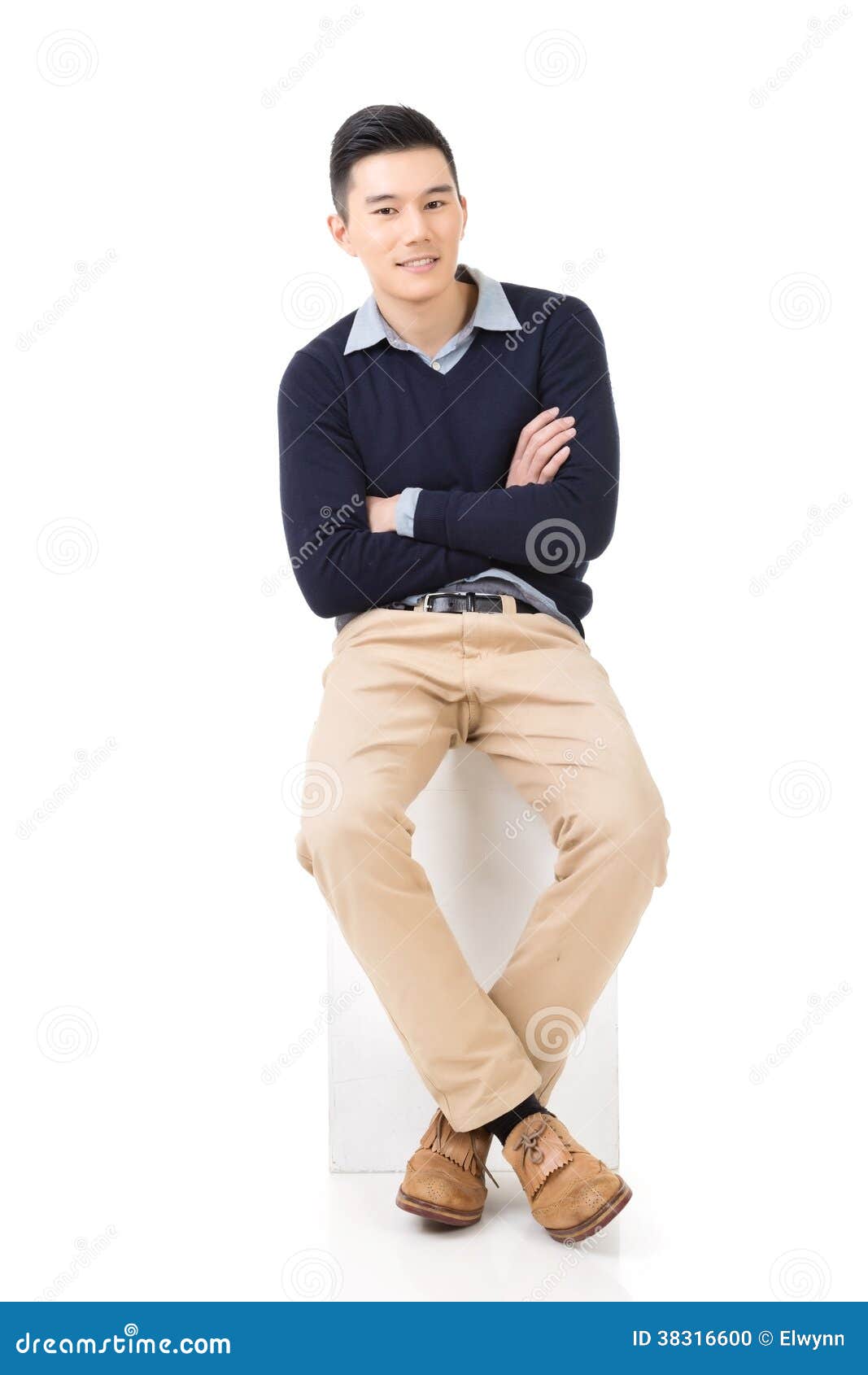 Asian guy sit stock photo. Image of chinese, looking - 38316600