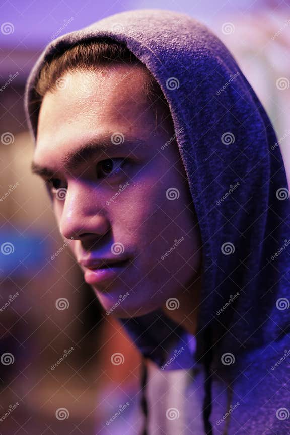Asian Hacker in Hood Doing Cyberattack Stock Image - Image of hacking ...