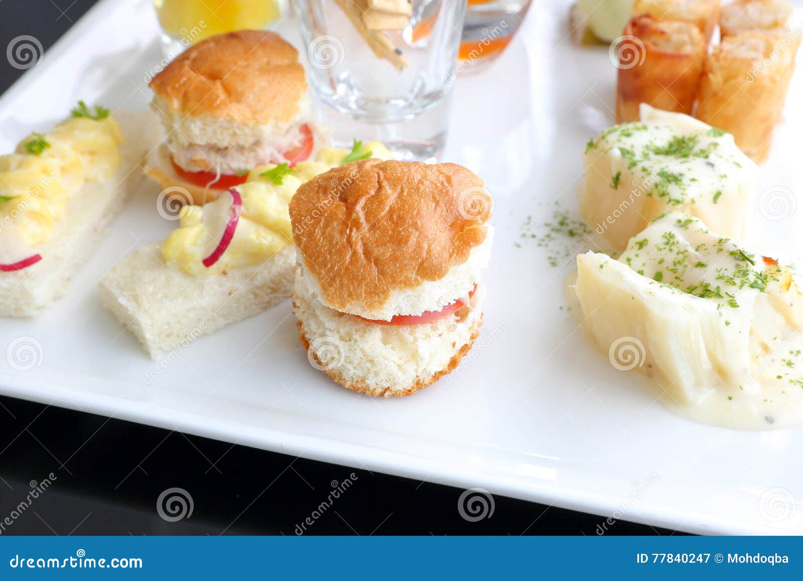 Asian high tea platter stock image. Image of bread, sandwich - 77840247