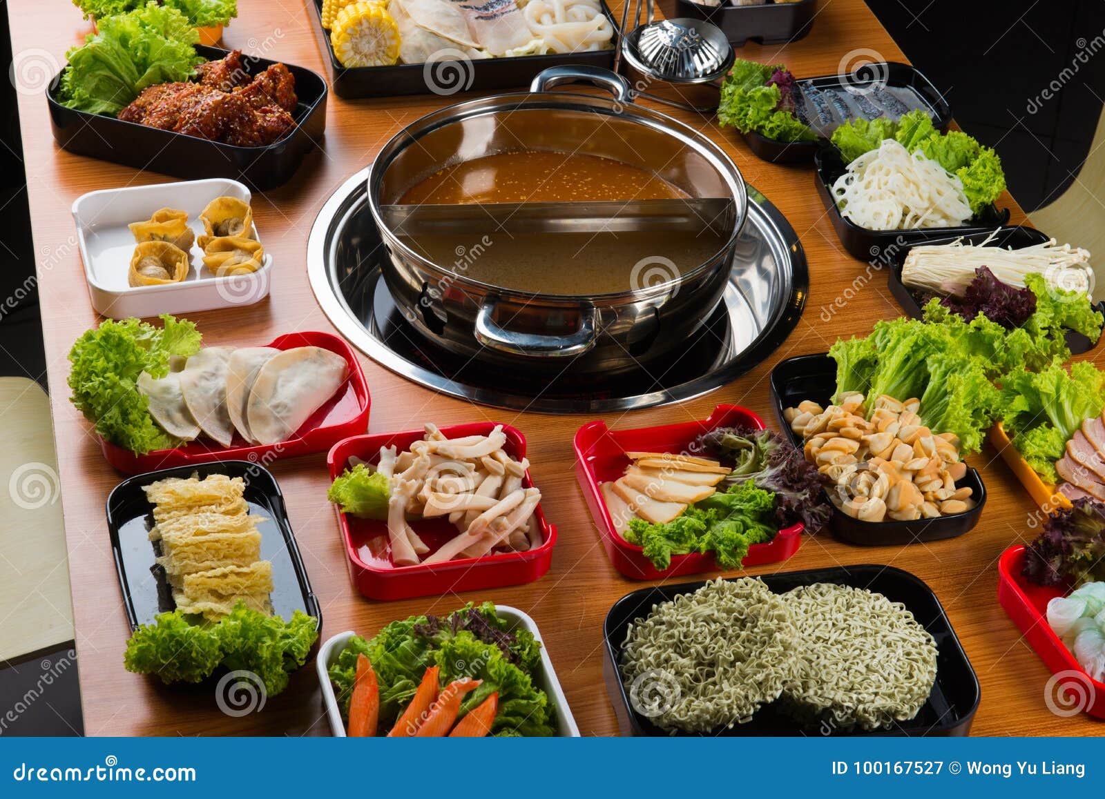 Asian hot pot stock image. Image of closeup, party, japanese - 100167527