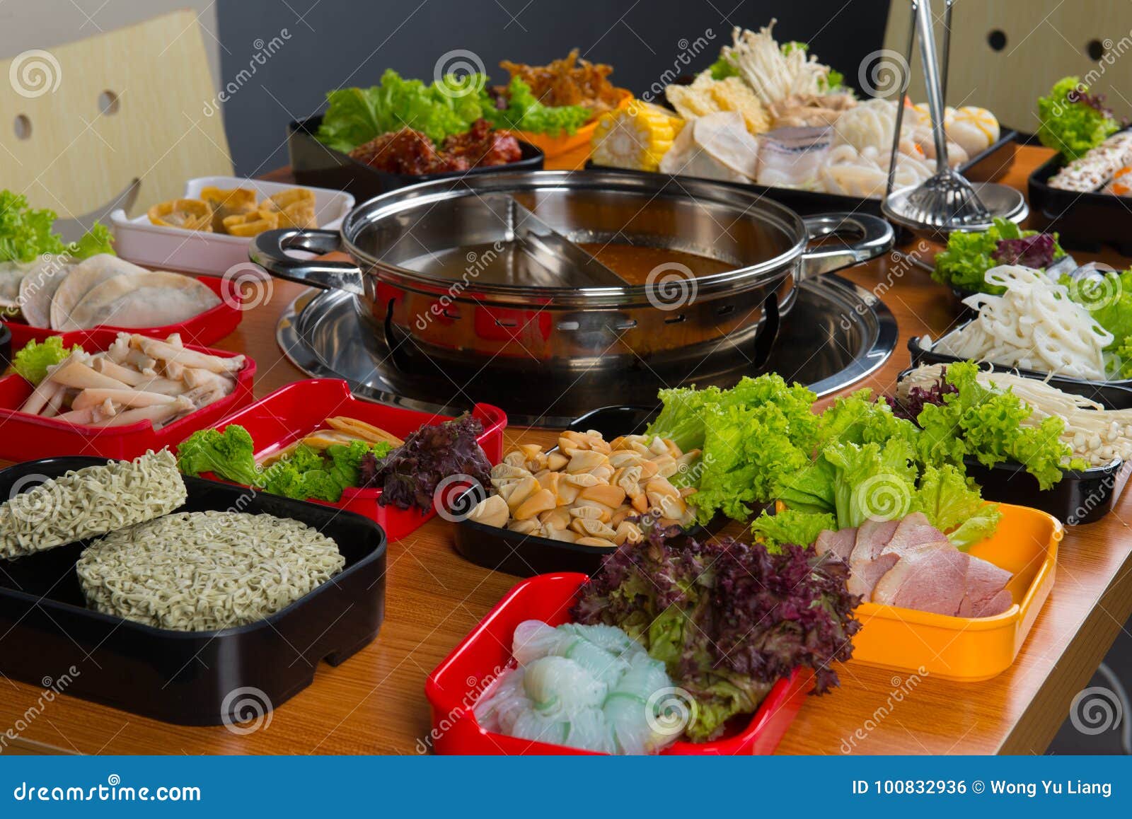 Asian hot pot stock photo. Image of boil, dining, mushroom - 100832936