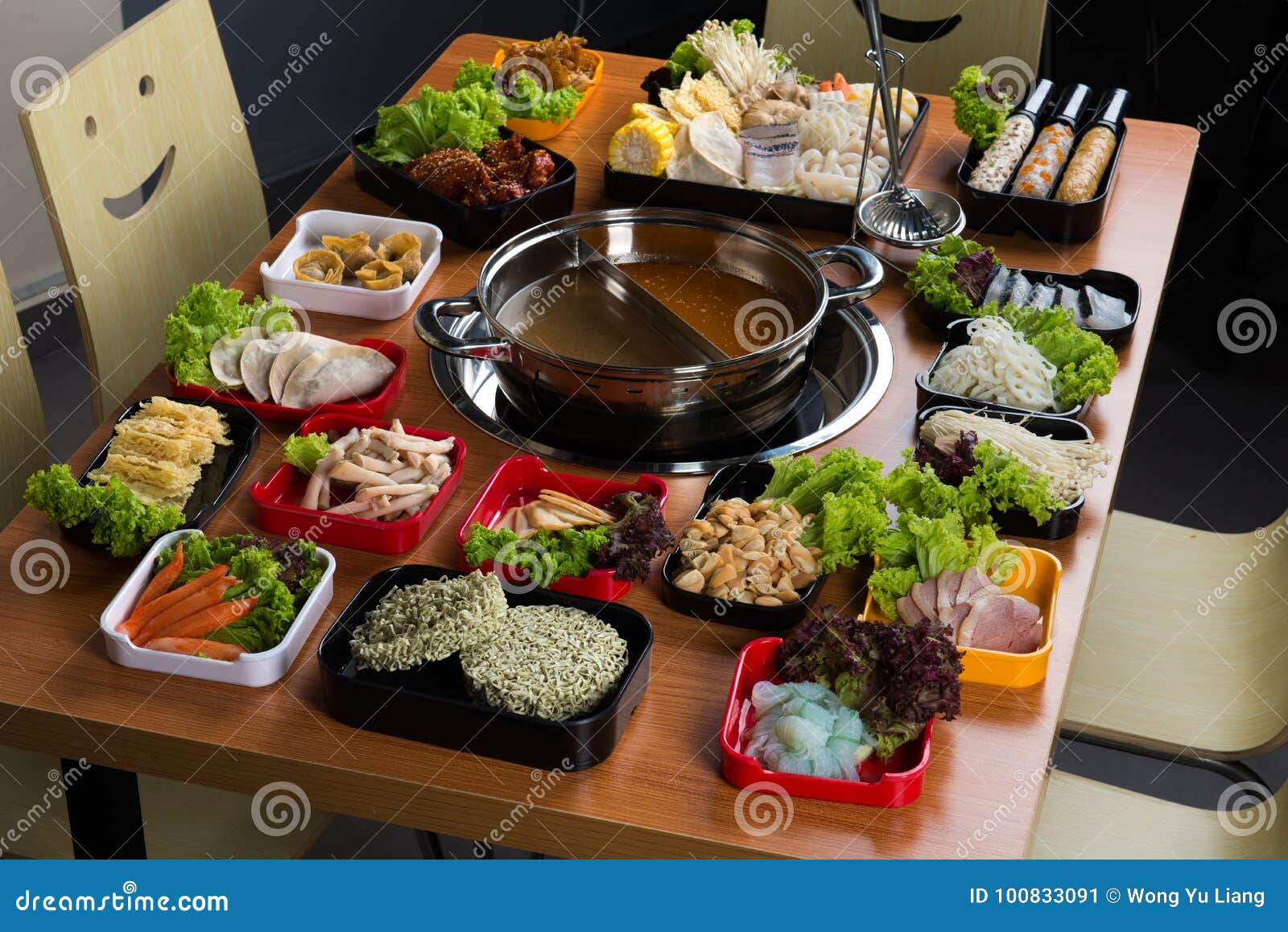 Asian hot pot stock image. Image of meat, asia, choices - 100833091