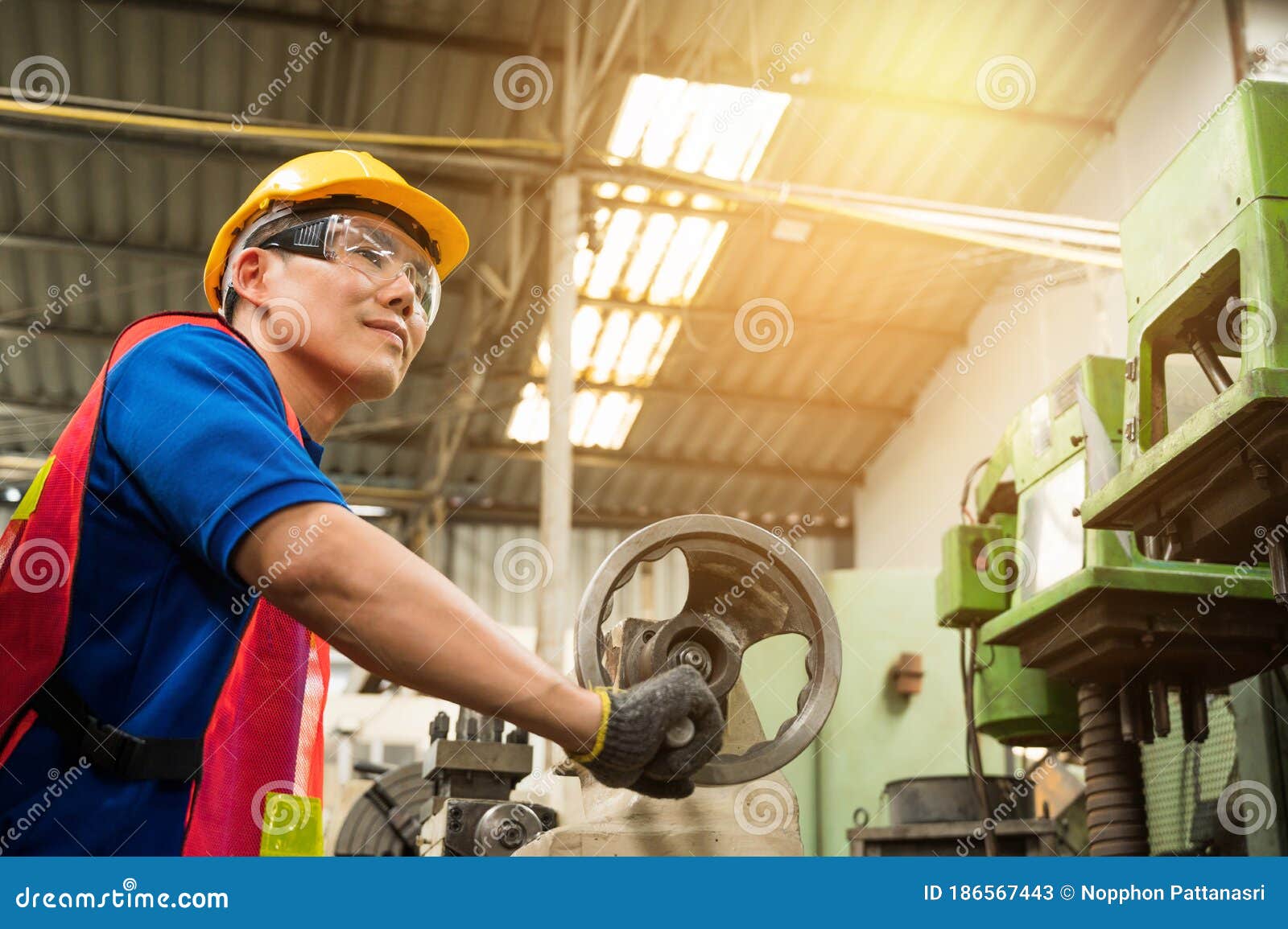 Asian Industrial Workers are Working on Projects in Large Industrial ...