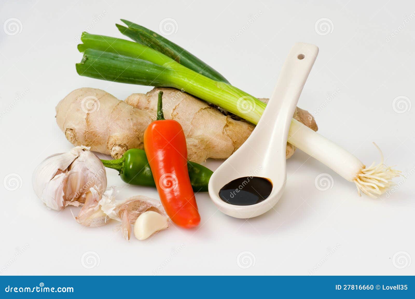 Asian ingredients stock photo. Image of crop, green, nightshade - 27816660