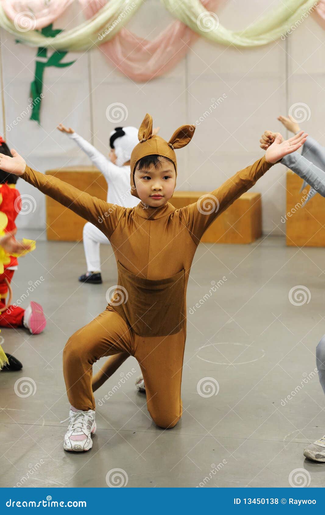 Asian kid performing stock photo. Image of costumes, dance - 13450138