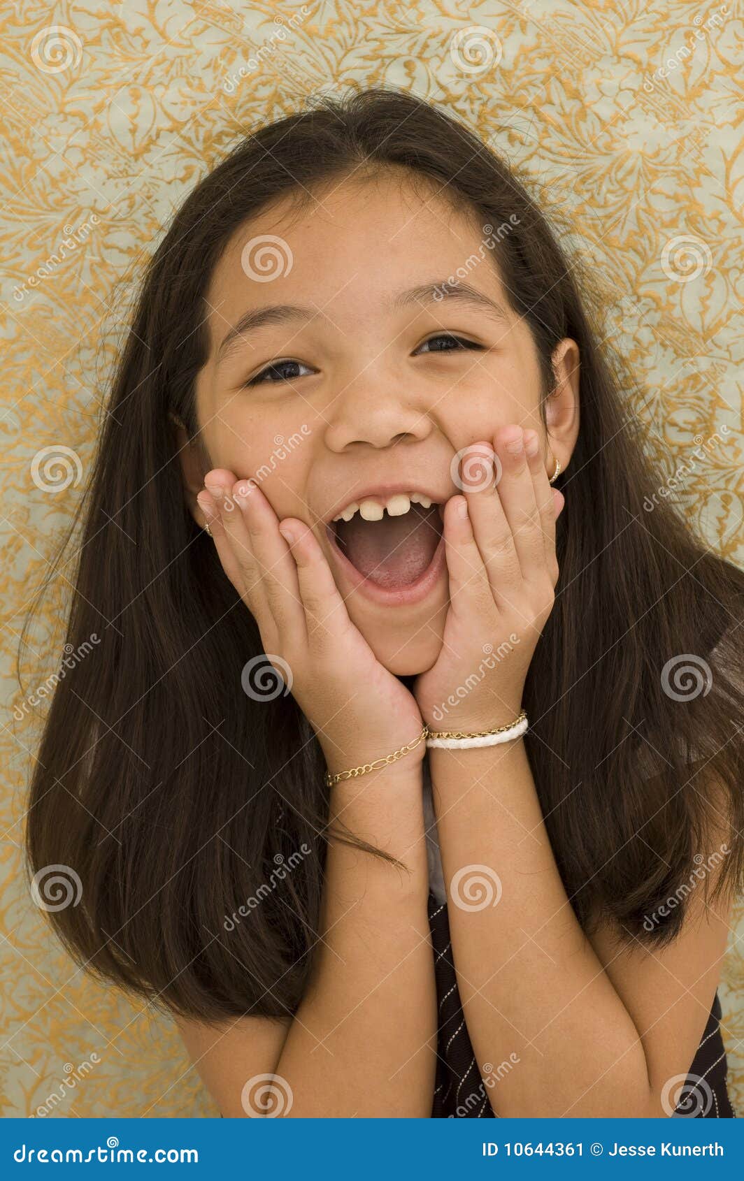 Asian Kid with Surprised Expression Stock Image - Image of eyebrow ...