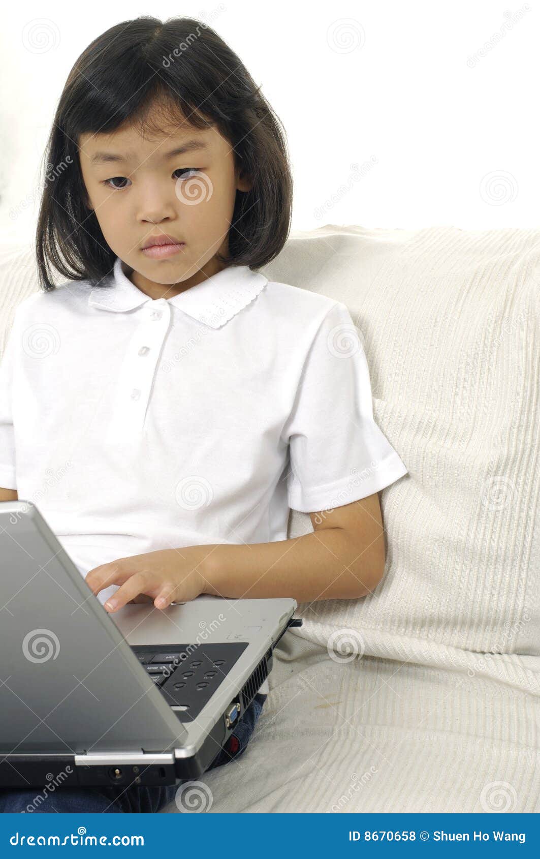 Asian kids stock photo. Image of looking, indoors, computer - 8670658