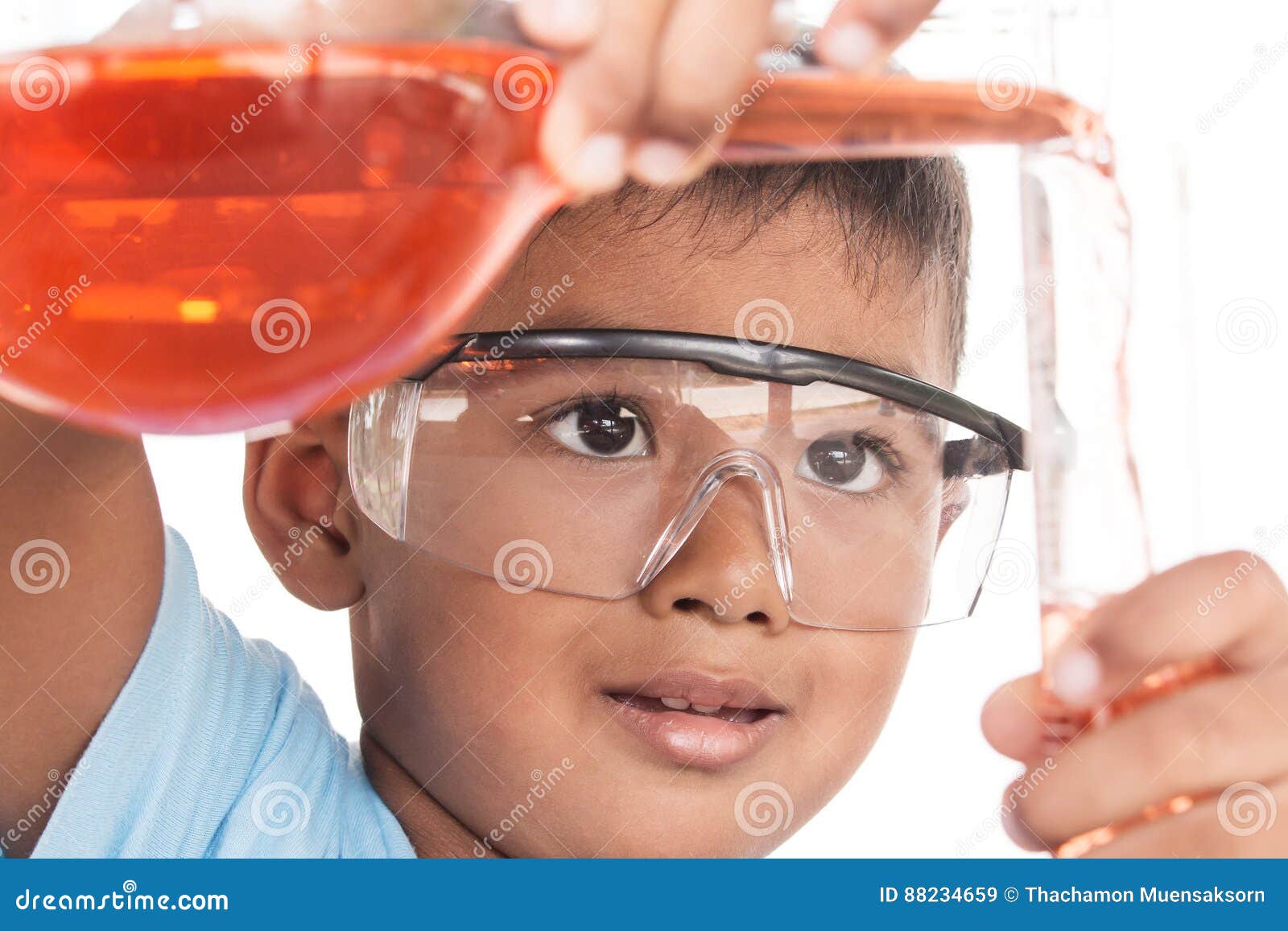Asian Kids and Science Experiments Stock Image - Image of asian ...