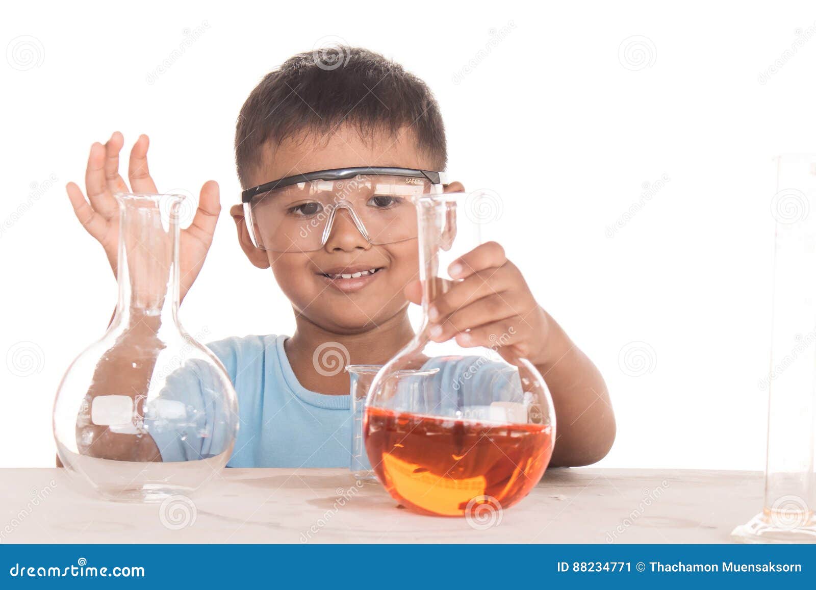Asian Kids and Science Experiments Stock Image - Image of asian ...