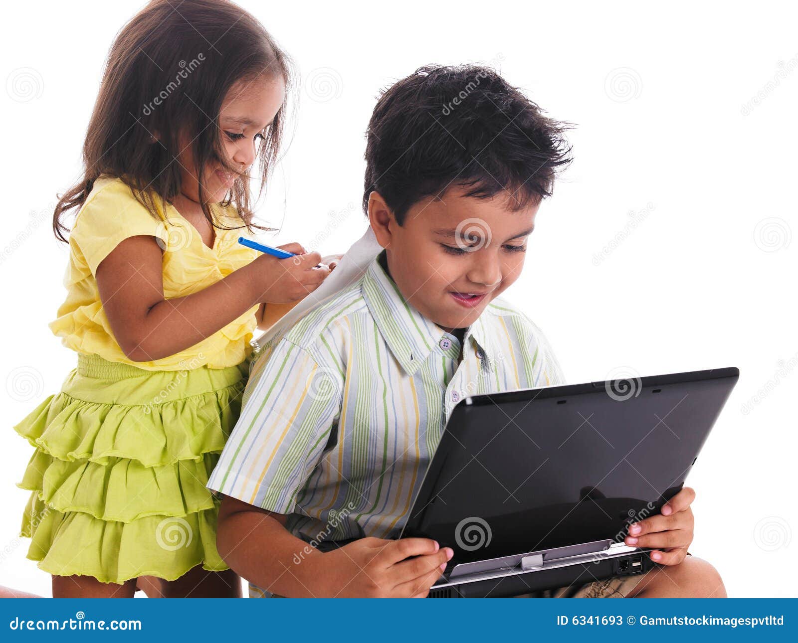 Asian kids studying stock image. Image of friends, brother - 6341693