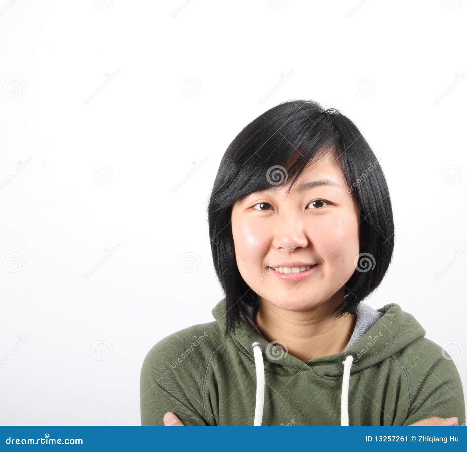 Asian lady stock image. Image of laughing, chinese, dressed - 13257261