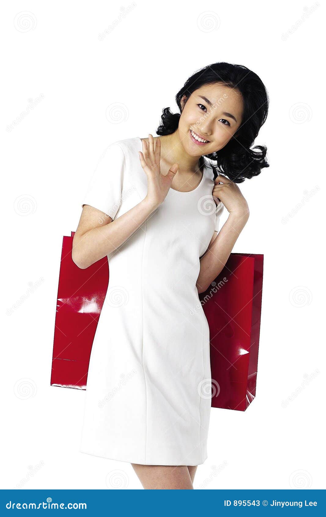 Asian Lady stock image. Image of lady, asian, smiling, shopping - 895543