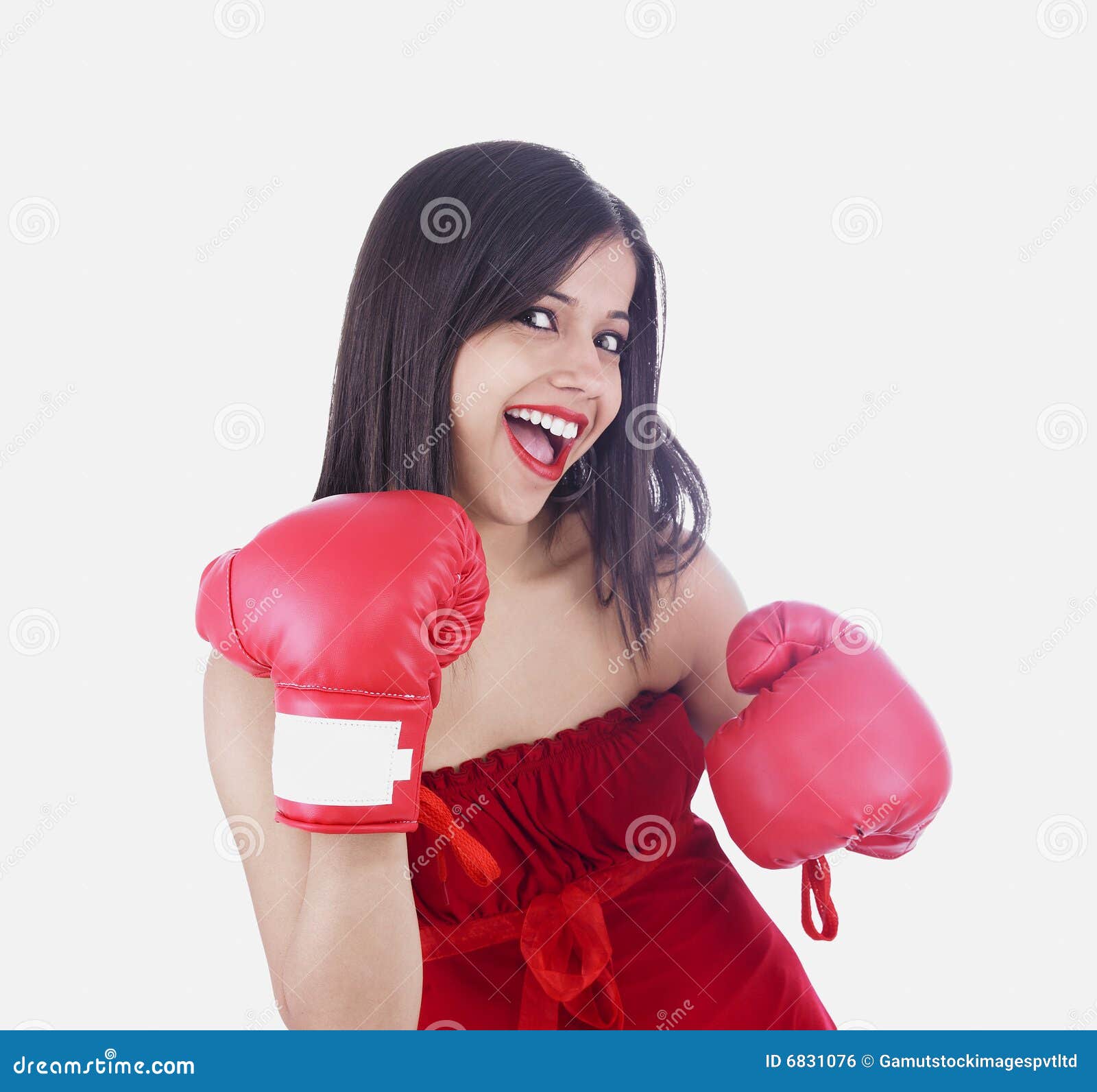 Asian lady boxer stock photo. Image of happy, beautiful - 6831076