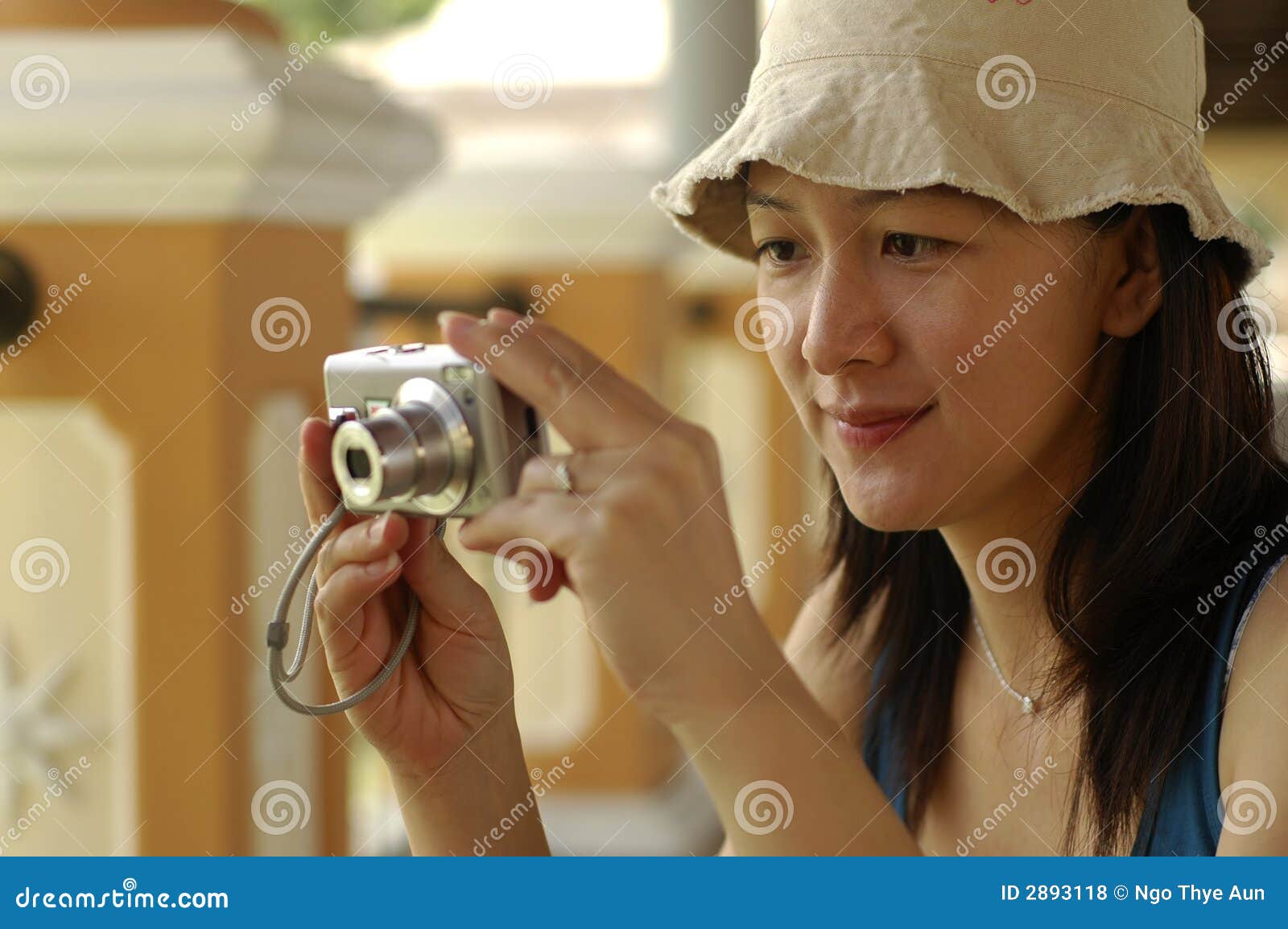 Asian Lady with Camera stock photo. Image of asian, digital - 2893118