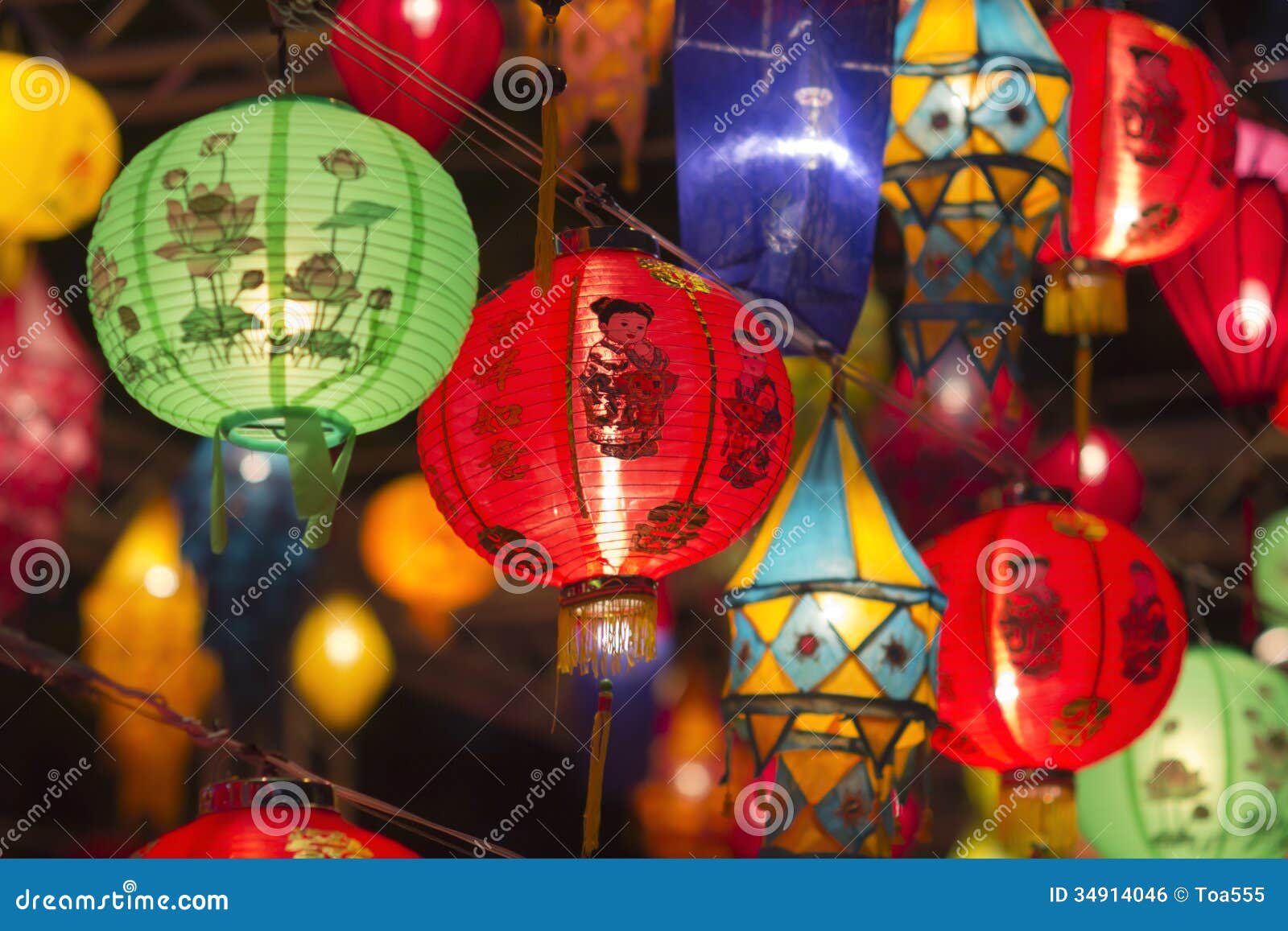 Asian lanterns stock photo. Image of canton, decoration - 34914046