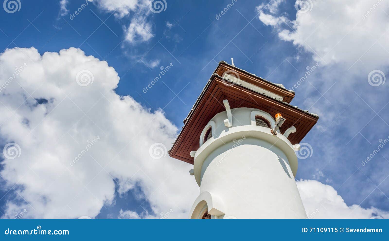 Asian Lighthouse on Daylight. Stock Image - Image of navigation ...
