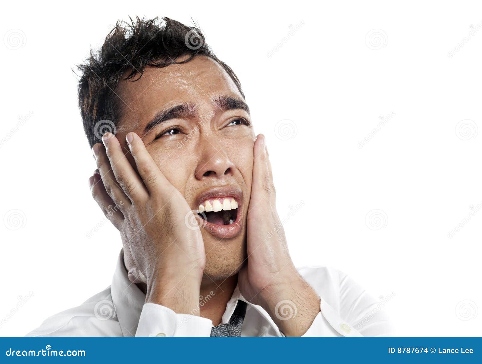 Asian Malay Frowning in Pain and Agony Stock Photo - Image of stress ...