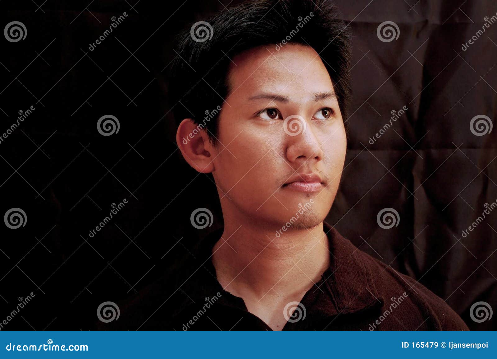 Asian male portrait stock image. Image of background, black - 165479