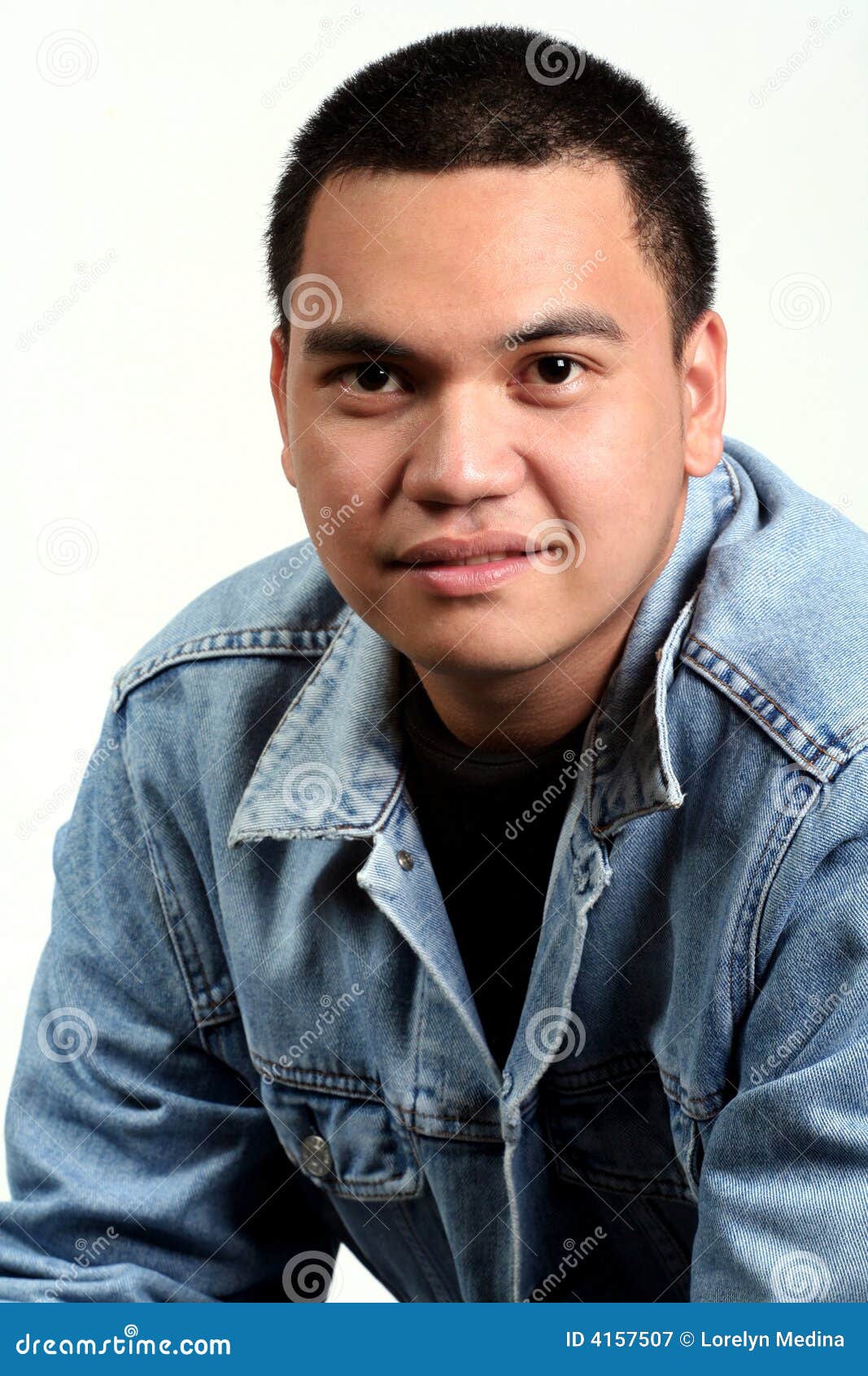 Asian Male Portrait stock image. Image of male, pose, collar - 4157507