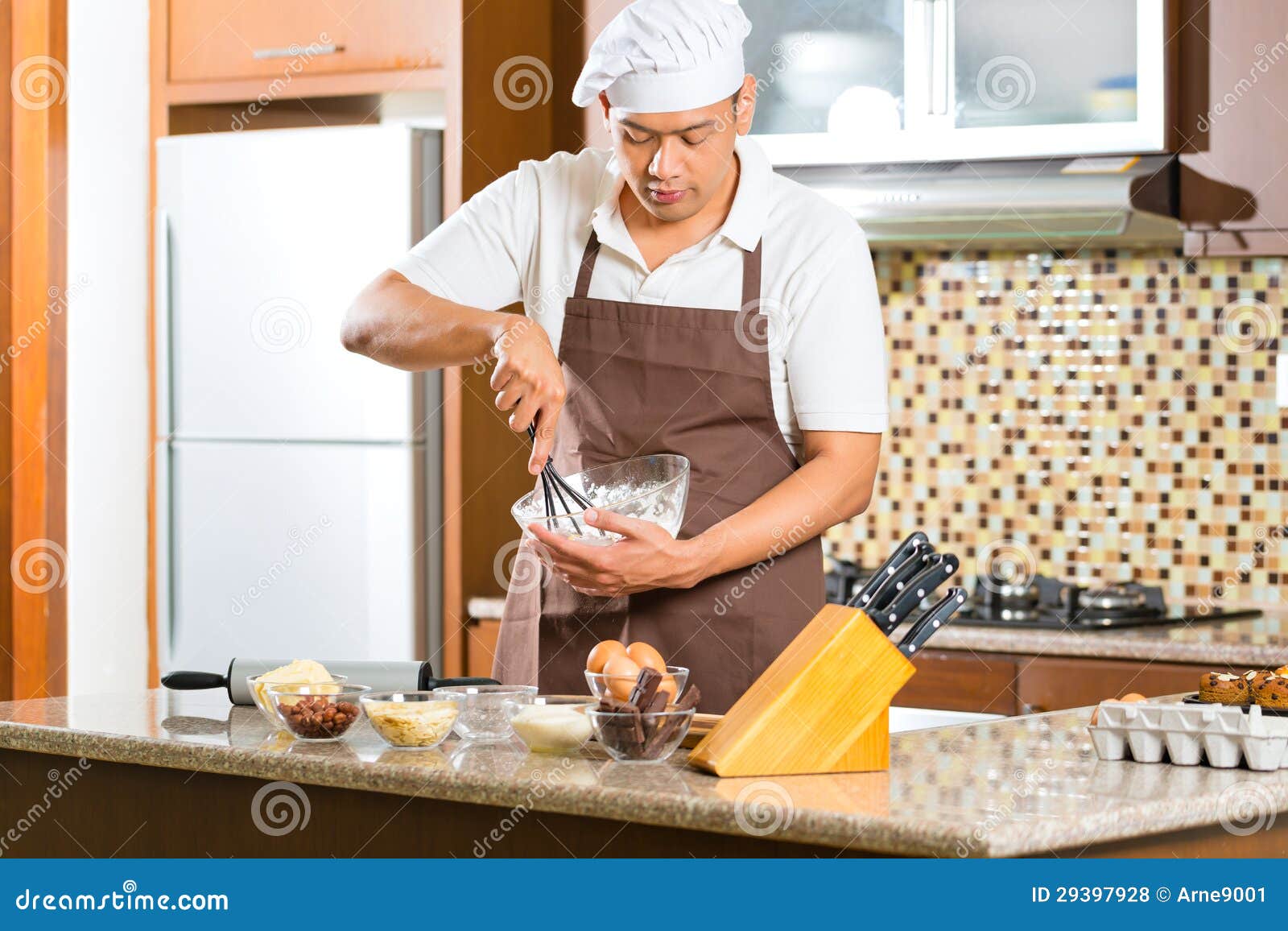 Person Baking Cake
