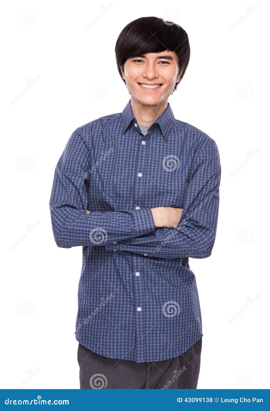 Asian man cross arm stock photo. Image of korean, smile - 43099138