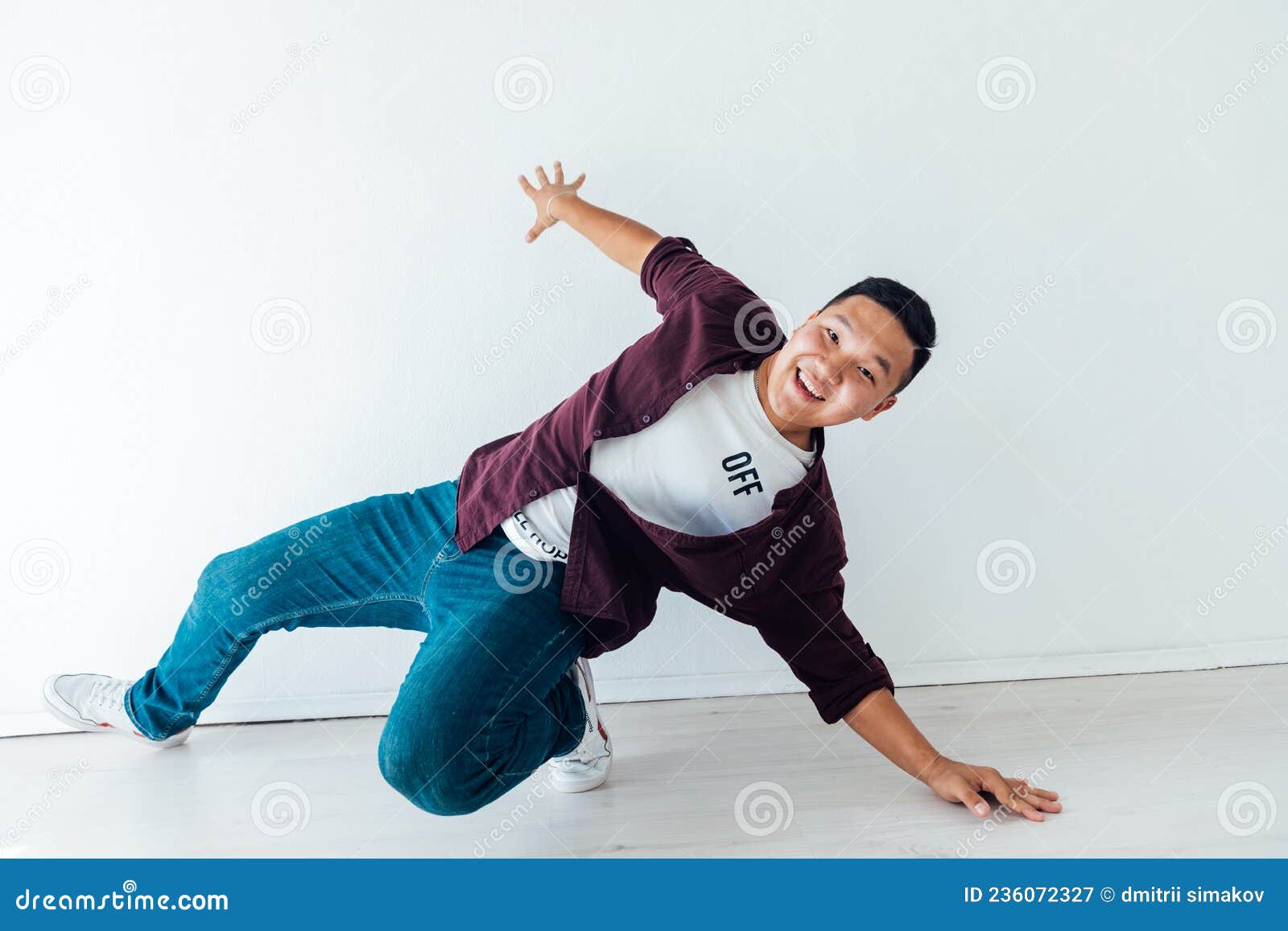 Asian Man Dancing To Music Alone at Home Stock Image - Image of dancing ...