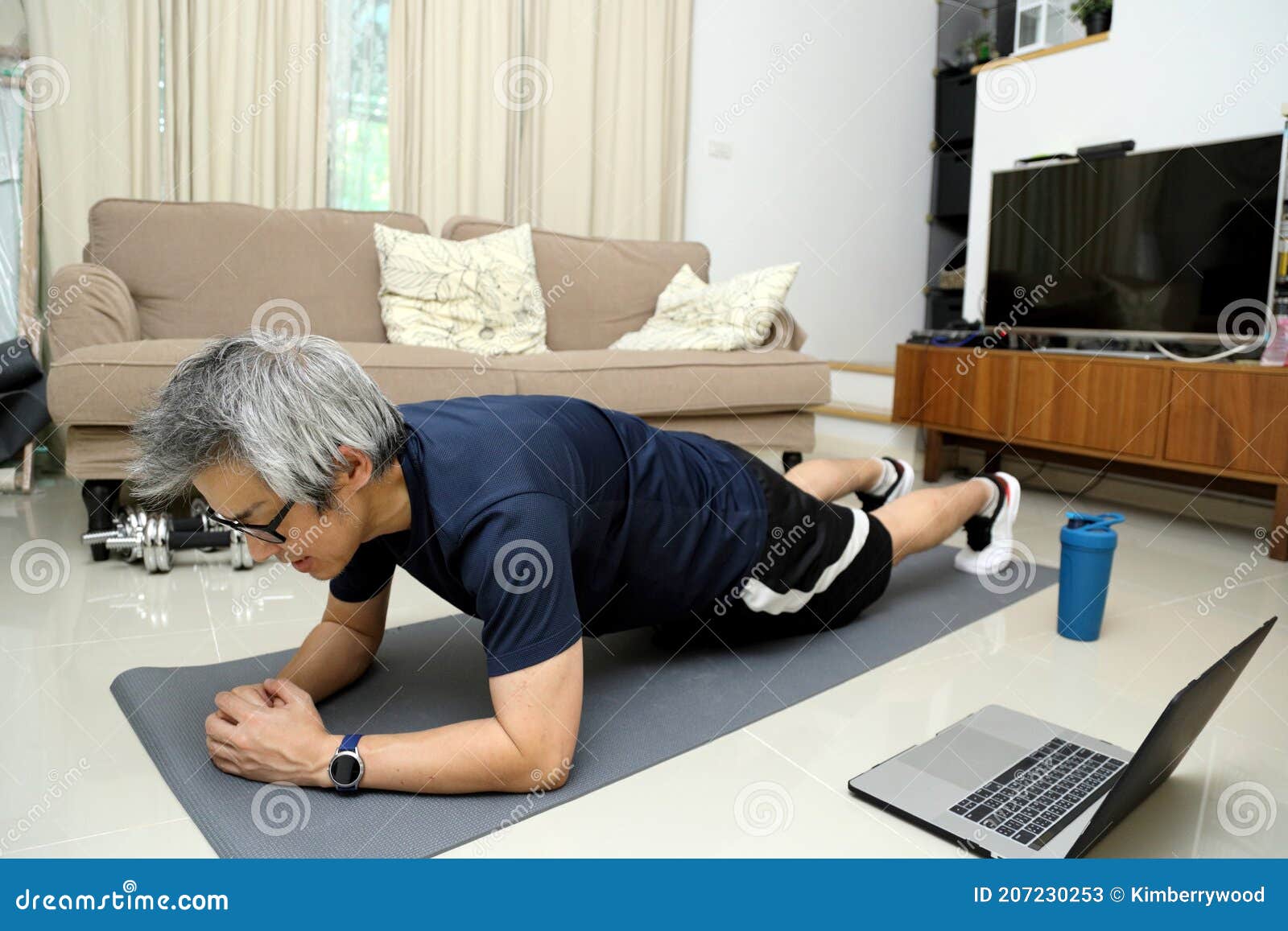 Exercise stock image. Image of indoor, muscle, person - 207230253