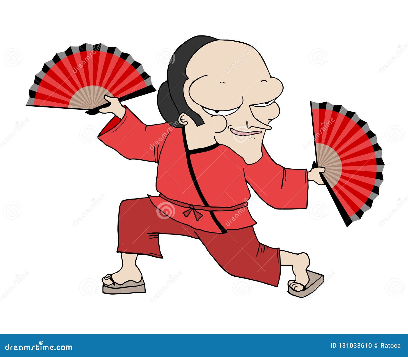 Asian man draw stock vector. Illustration of drawing - 131033610