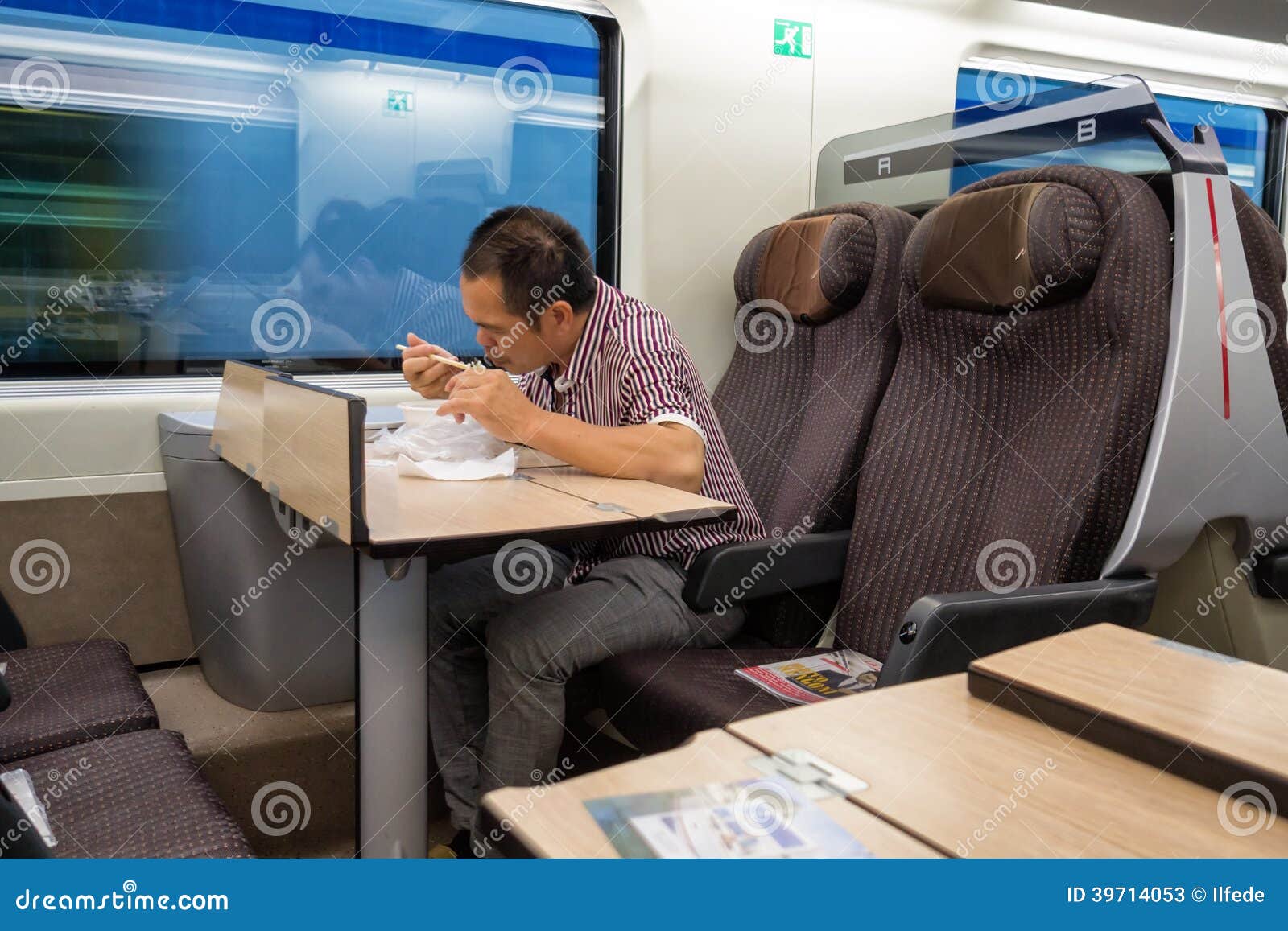 Asian Man Eating on a Train Editorial Stock Photo - Image of lifestyle ...