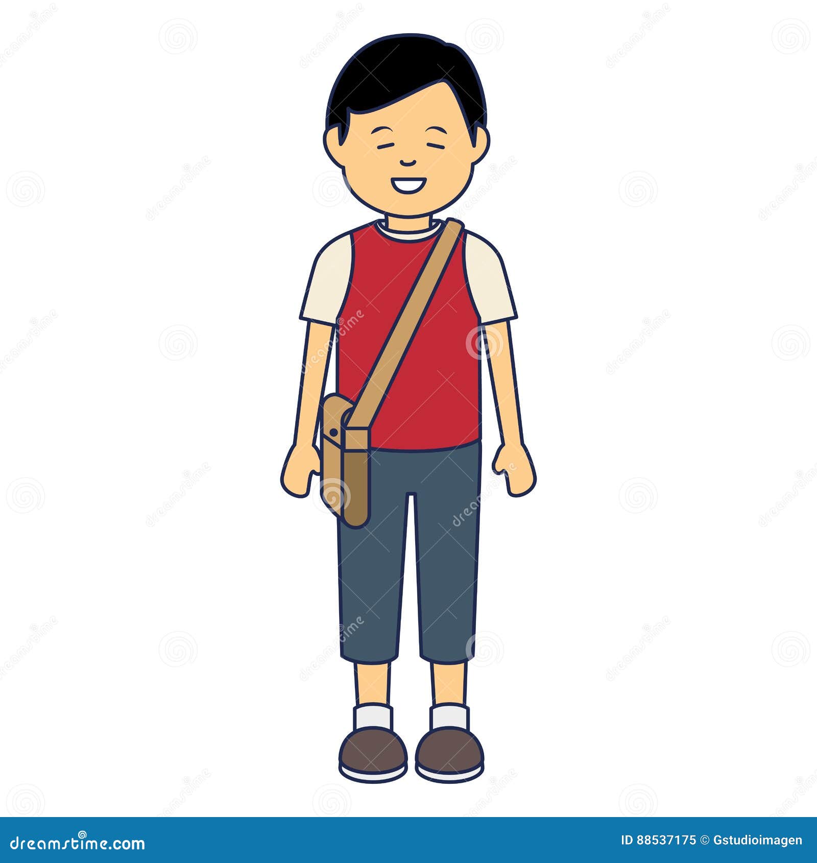 Asian Man Ethnicity Avatar Character Stock Vector - Illustration of ...