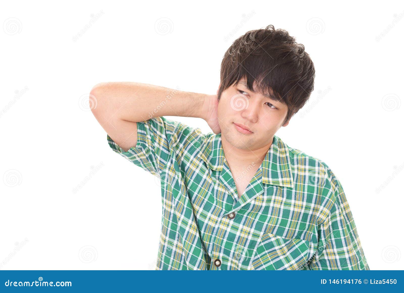 Tired Asian man stock photo. Image of fatigue, expression - 146194176