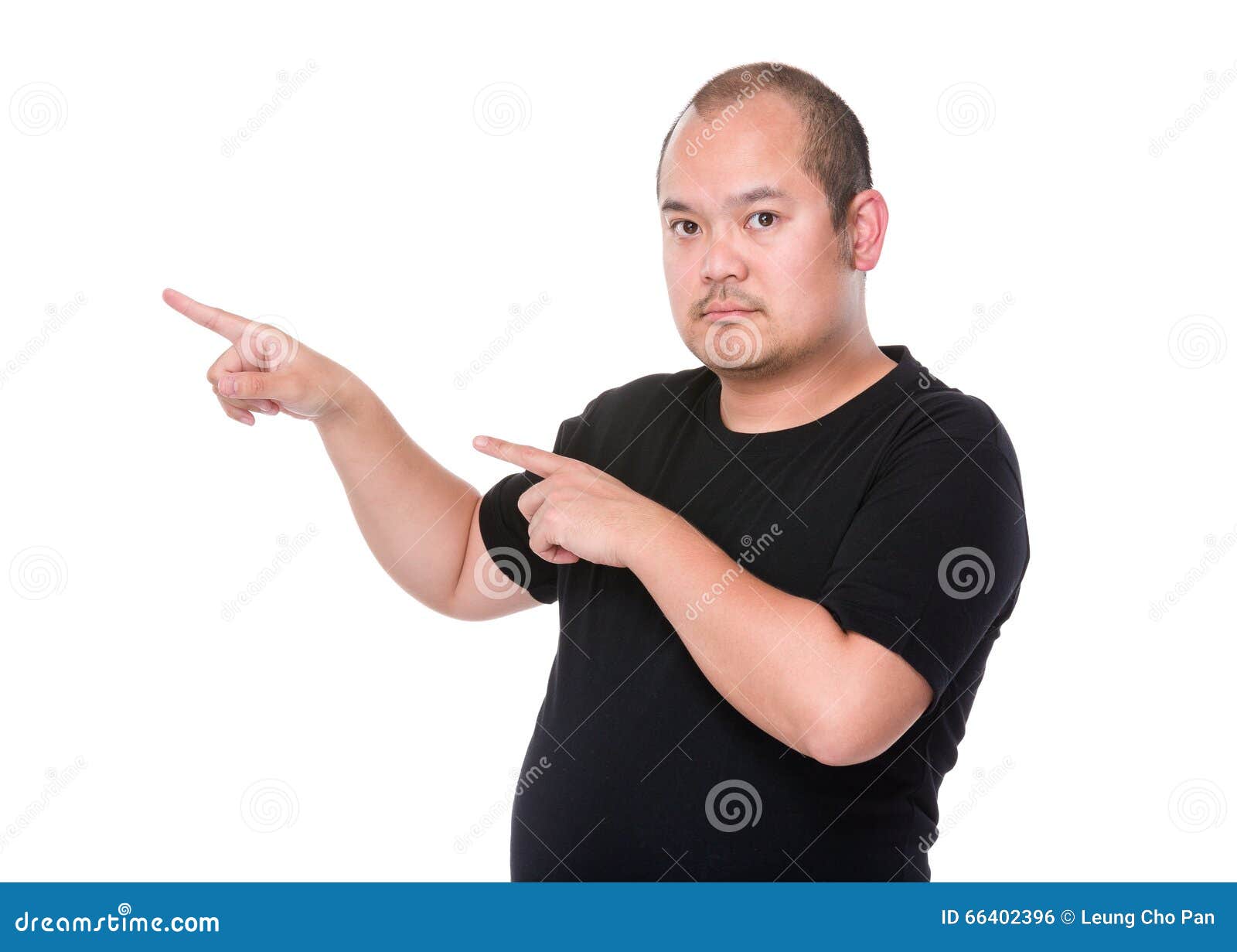 Asian man finger point out stock photo. Image of posing - 66402396
