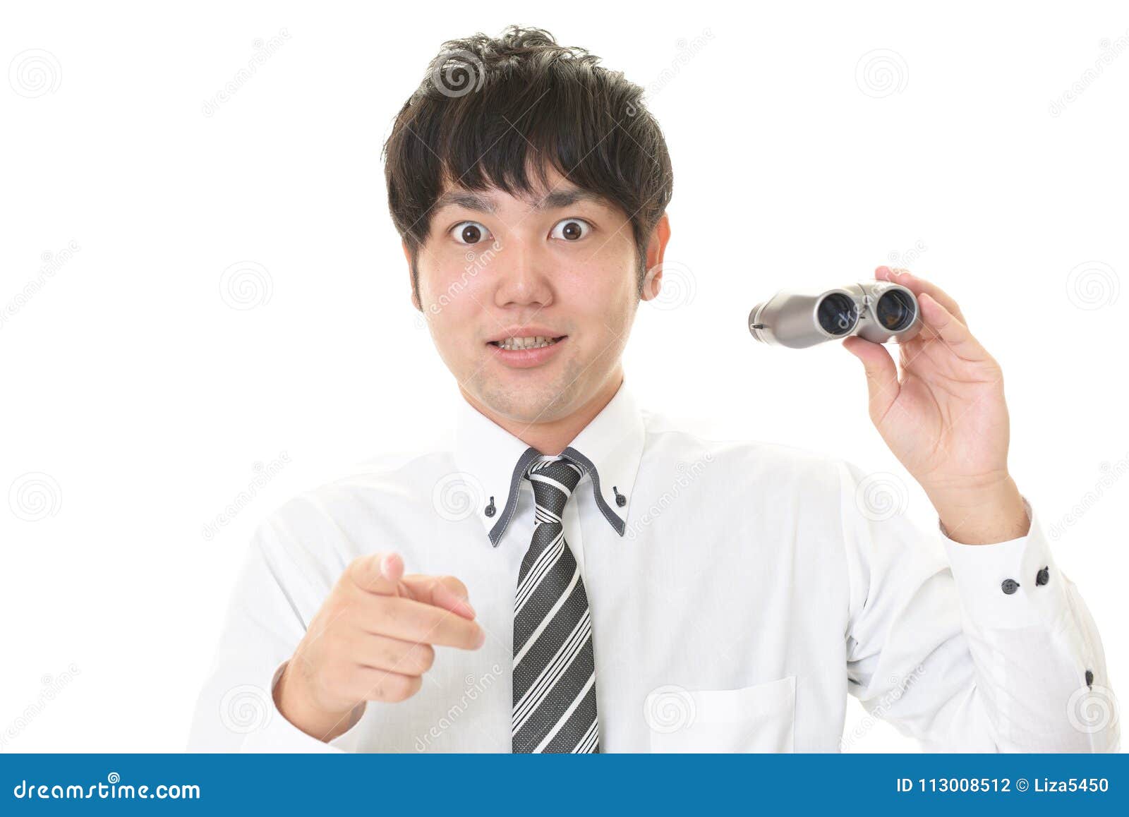 Man with a Magnifying Glass Stock Photo - Image of businessman, adult ...