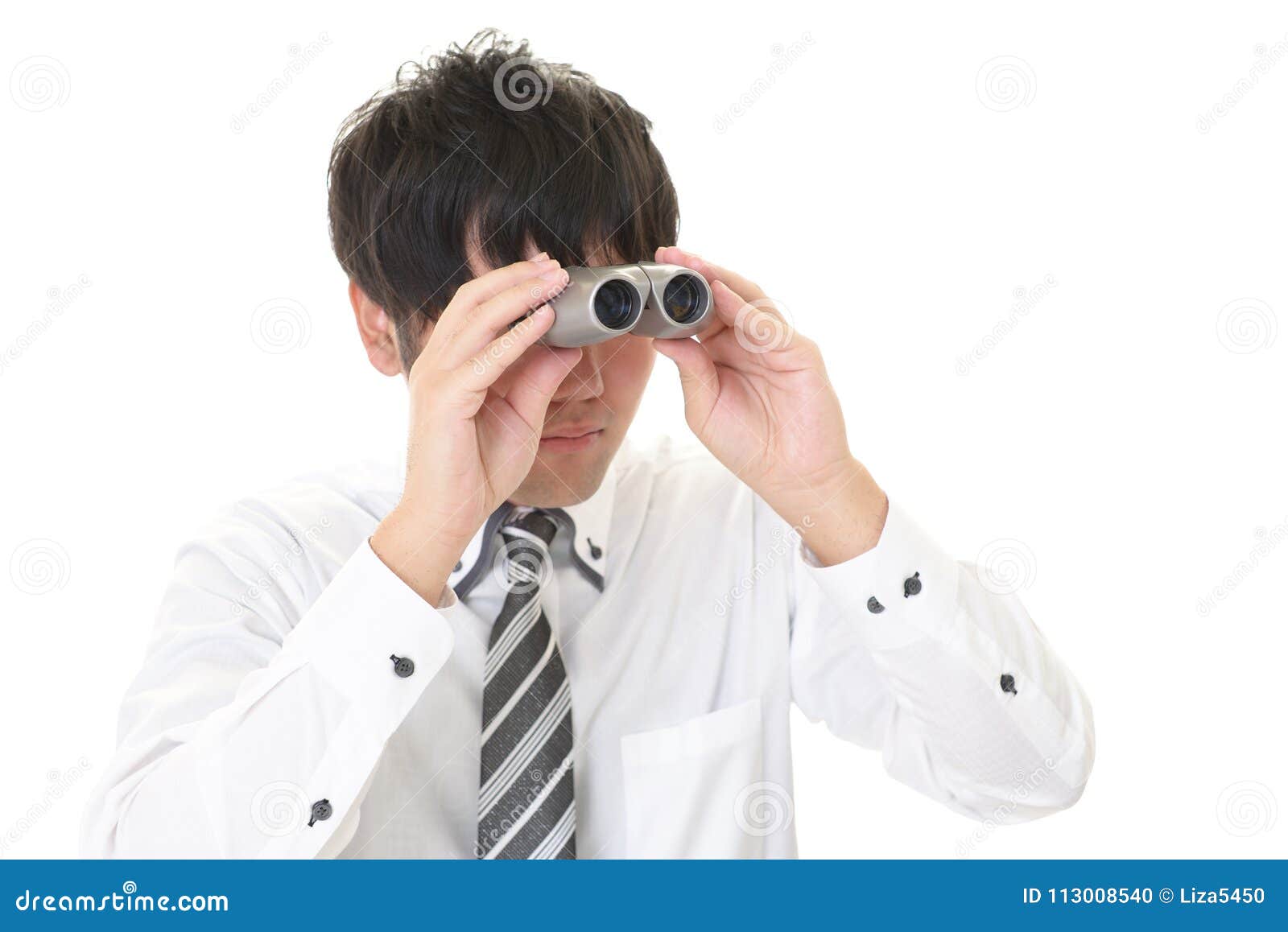 Man with a Magnifying Glass Stock Photo - Image of enjoying, inspection ...