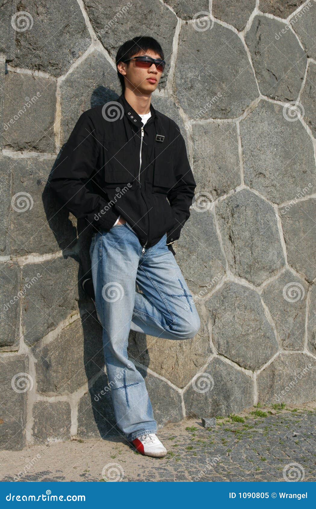Leaning Against Giant Panda Doll Royalty-Free Stock Photo ... Leaning Against Giant Panda Doll Royalty-Free Stock Photo ...