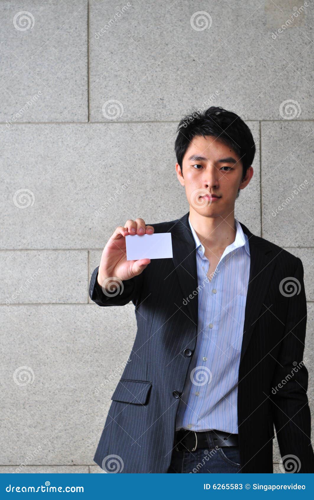 Asian Man with Namecard 6 stock image. Image of asian - 6265583