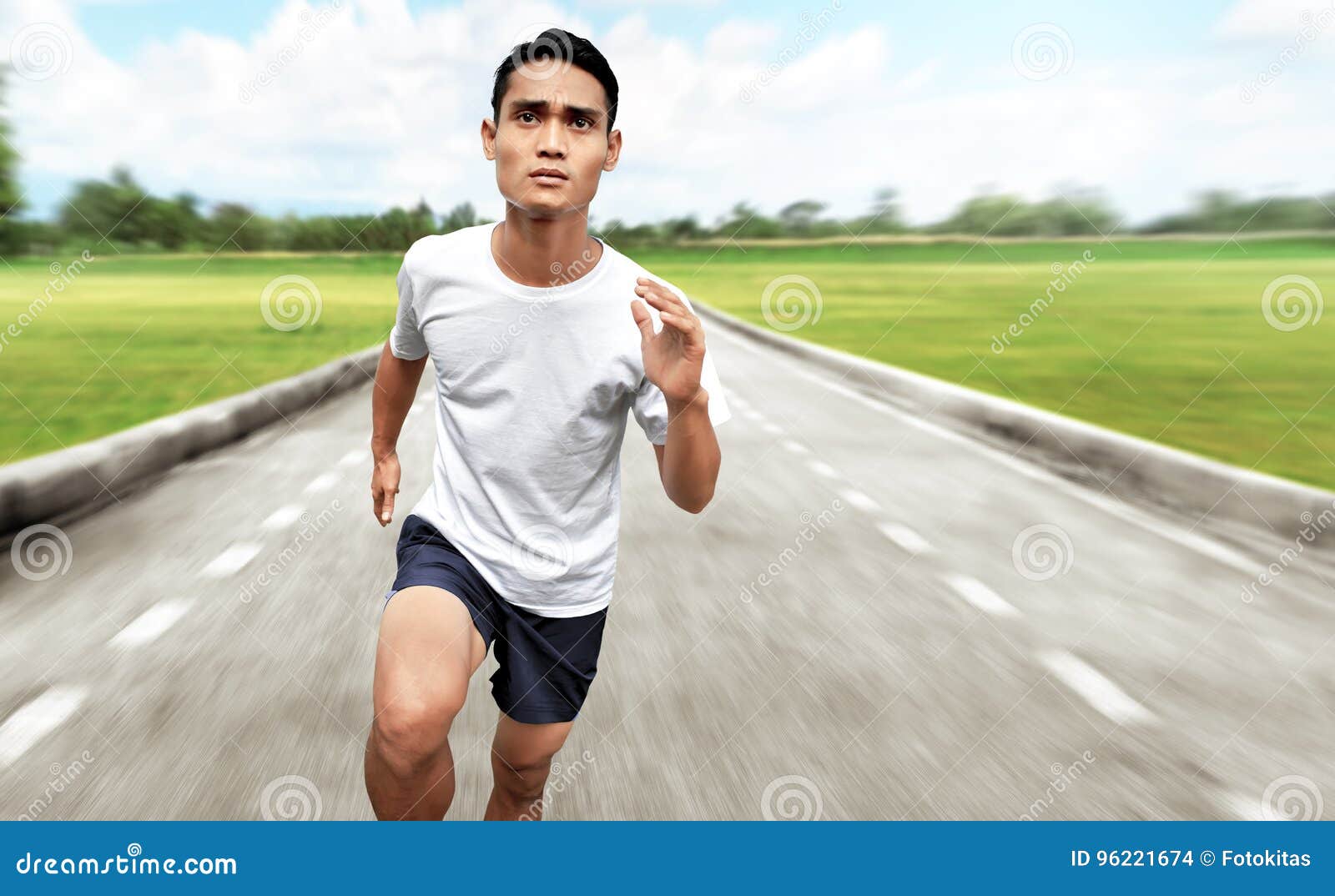 Asian man running stock photo. Image of endurance, diet - 96221674