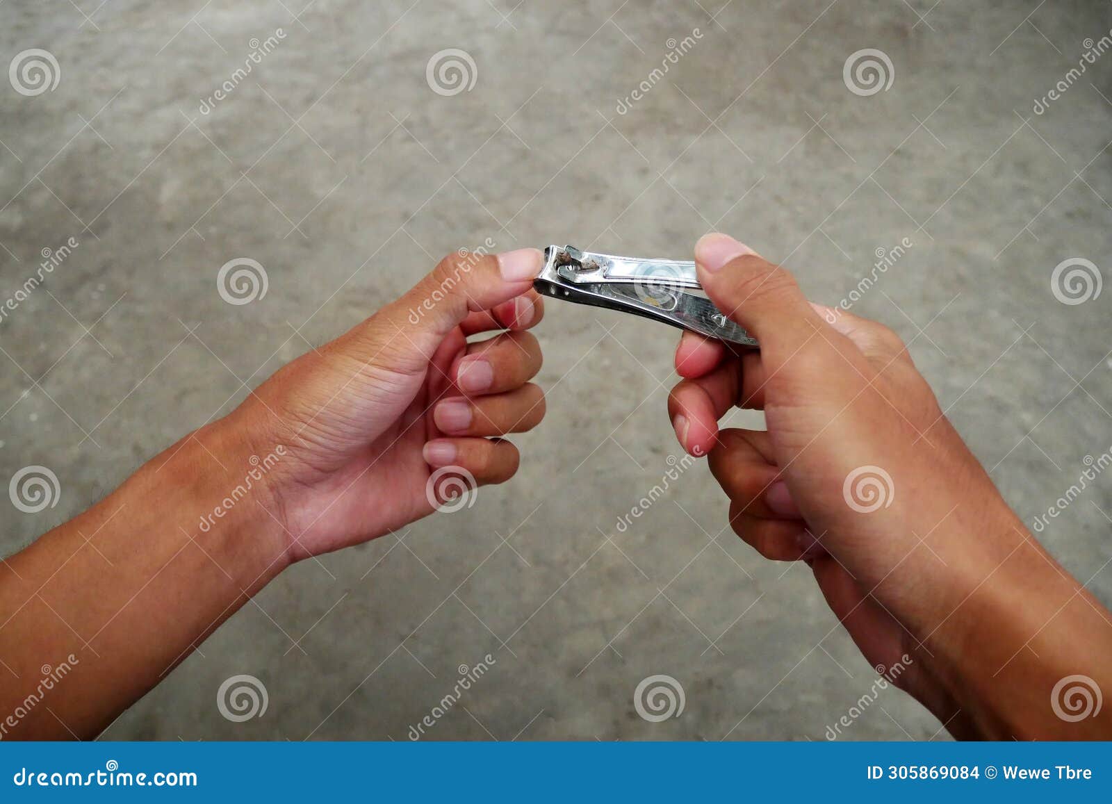 Asian Man S Fingernails are Long and Dirty. Man Cutting with Dirty Nail ...